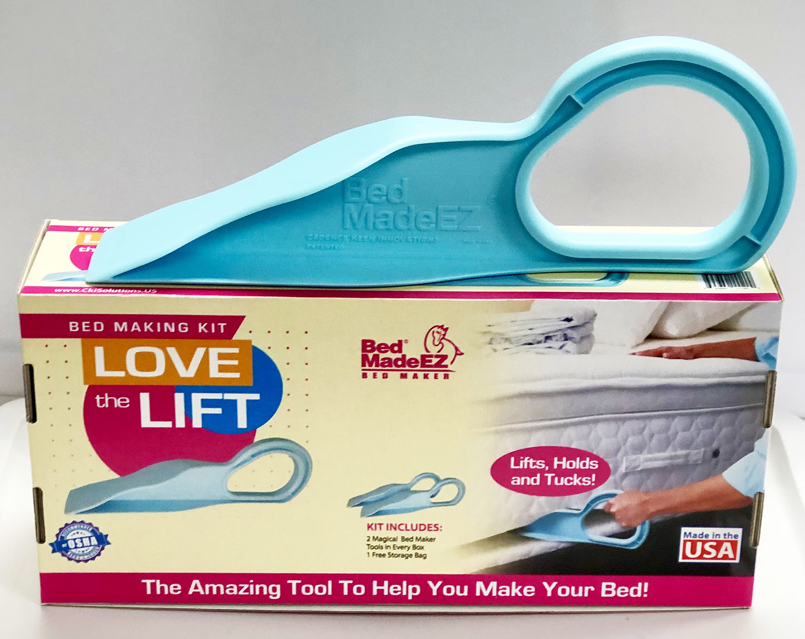 Bed MadeEZ 11120 Bed Maker Kit: Easy To Use Mattress Lifters With New ...