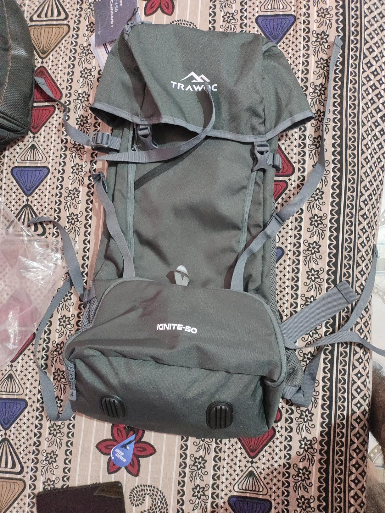 Buy TRAWOC 50 Litre Travel Bag Front & Top Open Backpack for Hiking ...