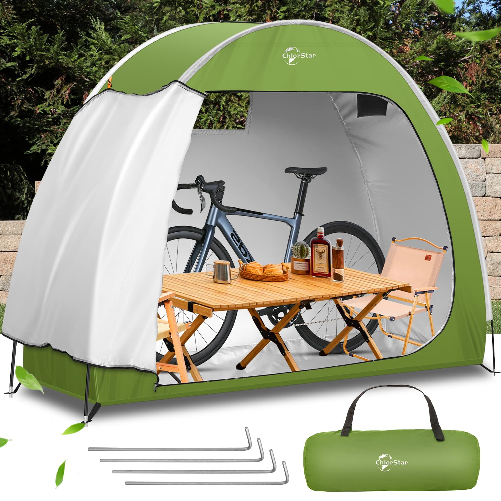 Amazon.com : ChlorStar Upgraded Bike Tent Outdoor Storage, Waterproof ...