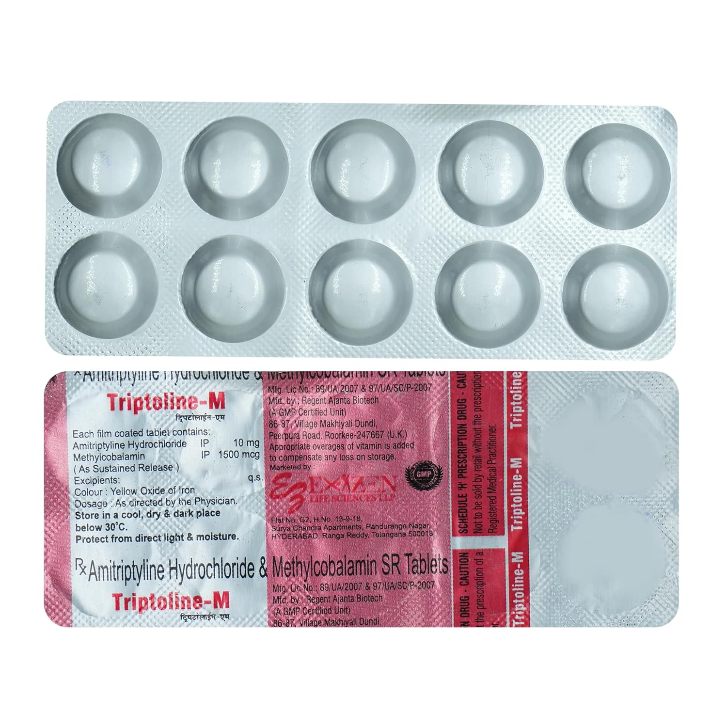 Triptoline-M - Strip of 10 Tablets : Amazon.in: Health & Personal Care