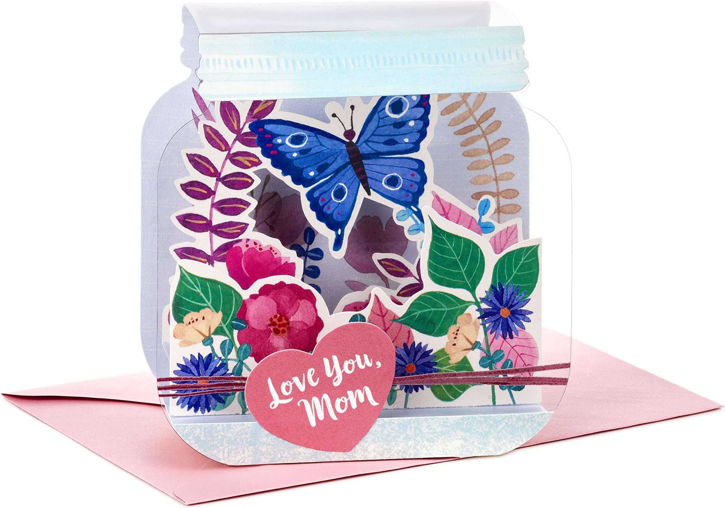 Hallmark Paper Wonder Mothers Day Pop Up Card for Mom (Mason Jar, Love ...