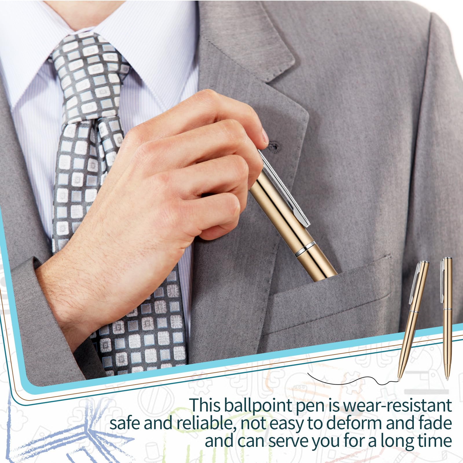 Snapklik.com : Teling 72 Pcs Small Ballpoint Pen Mini Pens Bulk 4 Inch ...