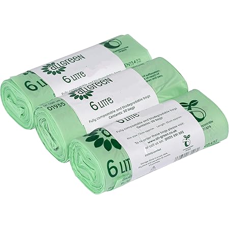 All-Green Compostable Bag, 6L (Pack of 3): Amazon.co.uk: Kitchen & Home