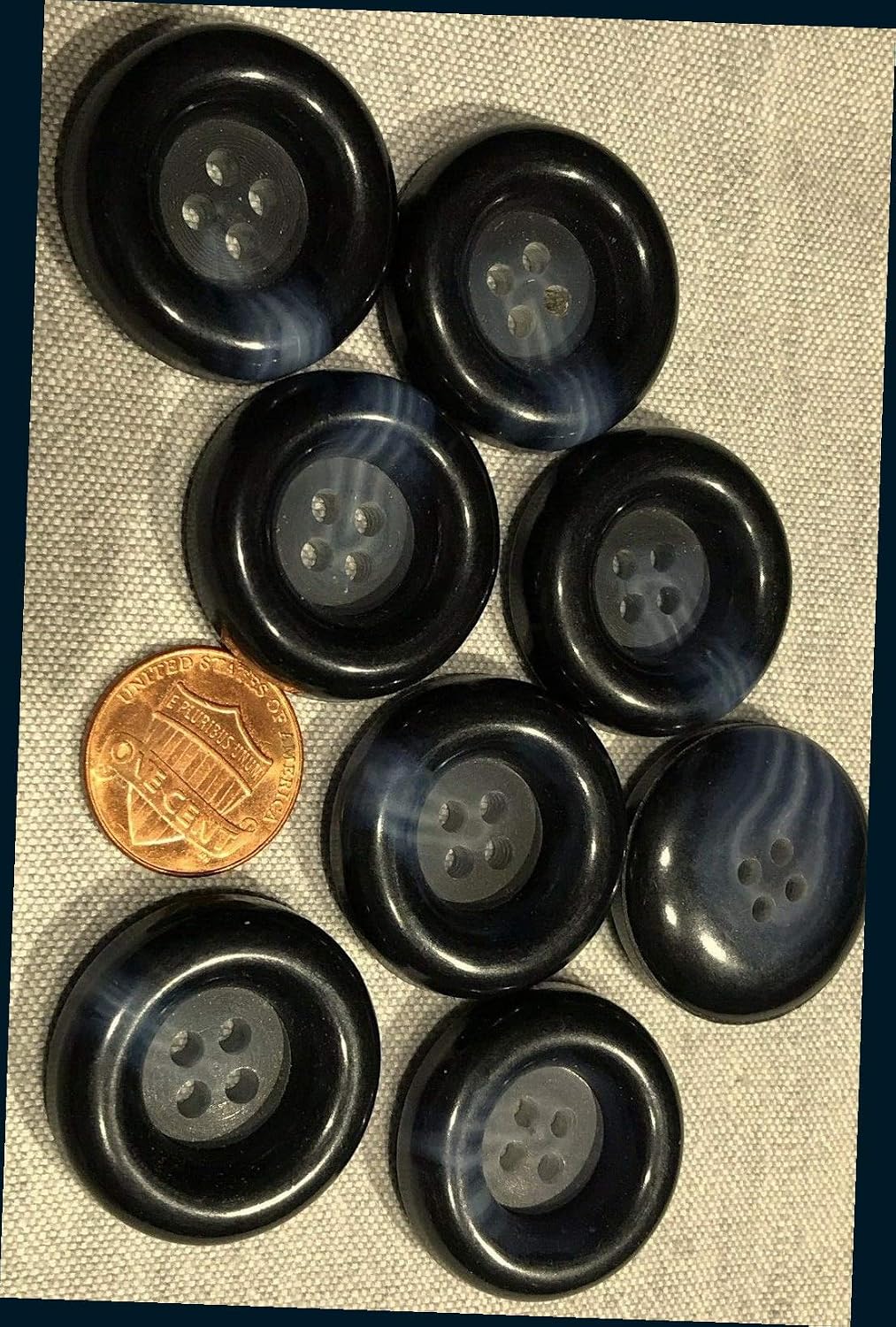 Amazon.com: 8 Large Thick Dark Navy Blue Plastic Sew-Through Coat Shape ...