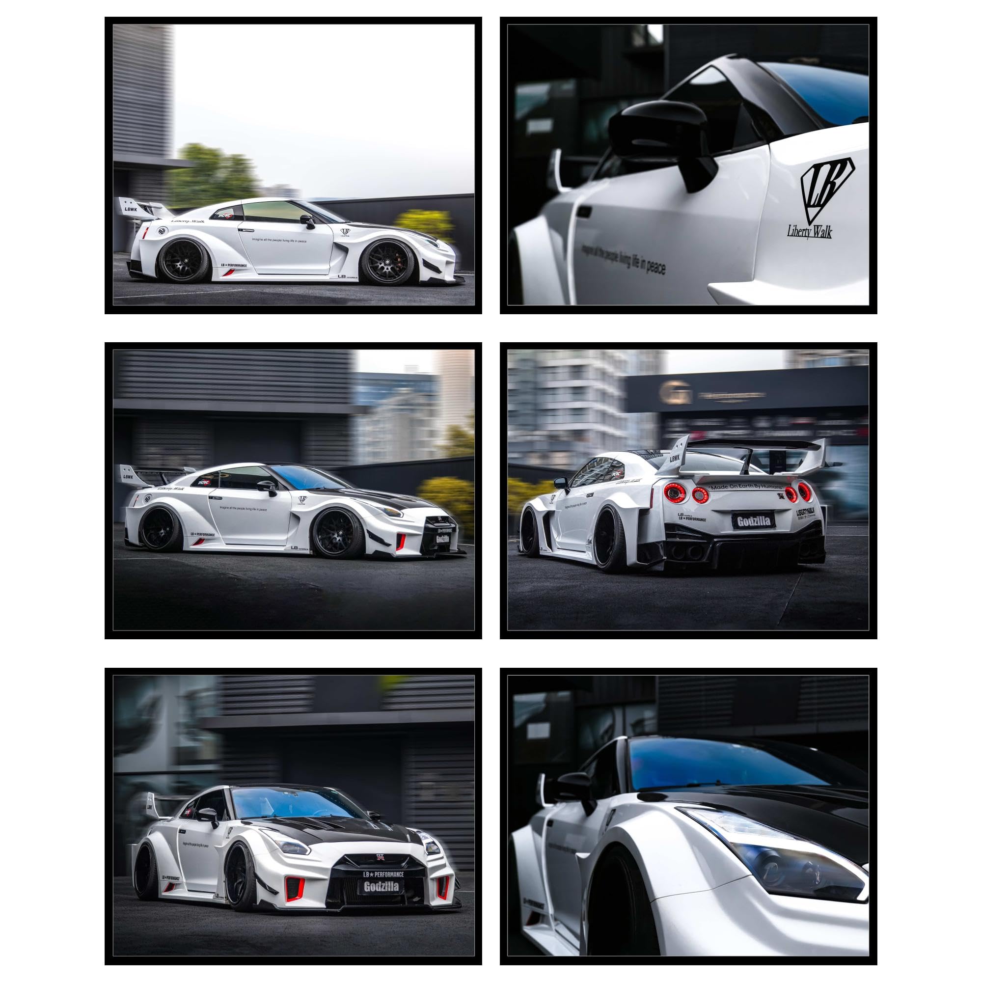 Amazon.com: BigWig Prints Nissan Gtr Poster - Liberty Walk Gt-R Art ...