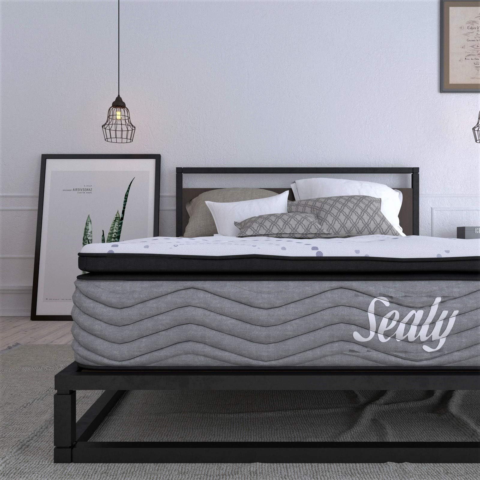 Sealy Colchón Queen Size Memory Foam con Base Elegante Box Gamma Tacto ...