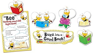 Amazon.com: Buzz Worthy Bees Reading Bulletin Board Set : Carson ...