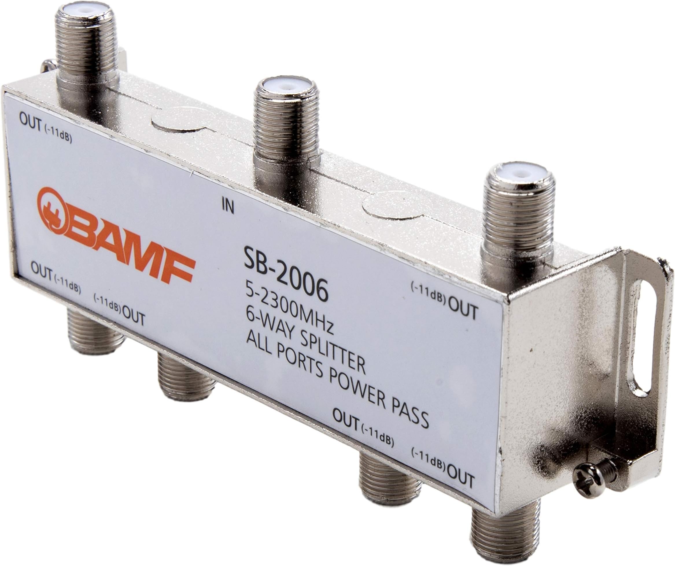 Amazon.com: BAMF 2 Way Coaxial Cable Splitter, Bi-Directional Coax MoCA ...