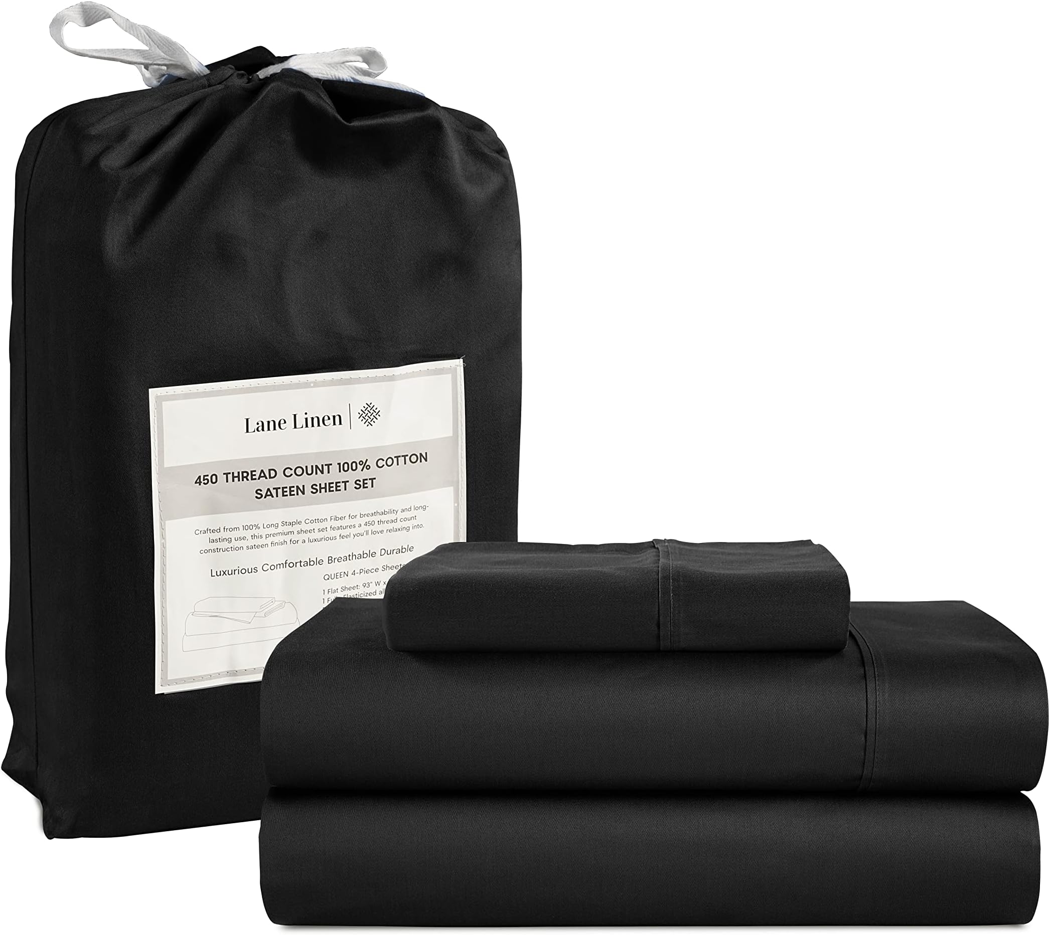 Amazon.com: 1500 Supreme Collection Twin Sheet Sets Black - 3 Piece Bed ...