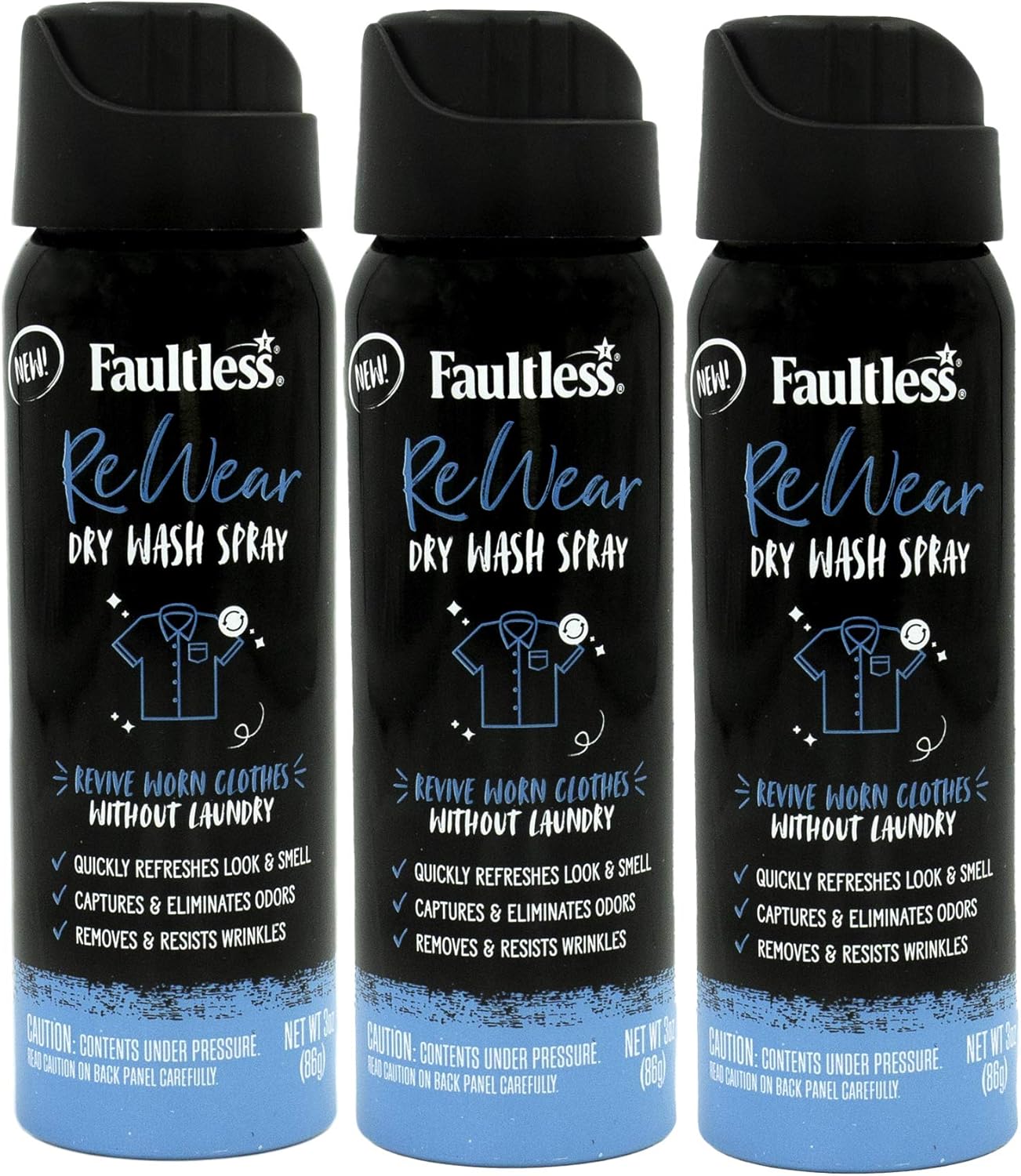 Amazon.com: Faultless ReWear Dry Wash Spray for Clothing – Wrinkle ...