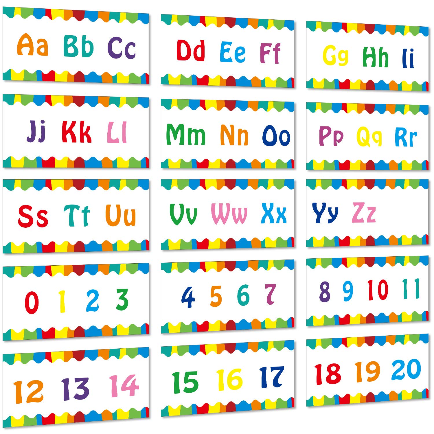 Alphabet Number Banner Alphabet Wall Classroom Decorations Bulletin ...