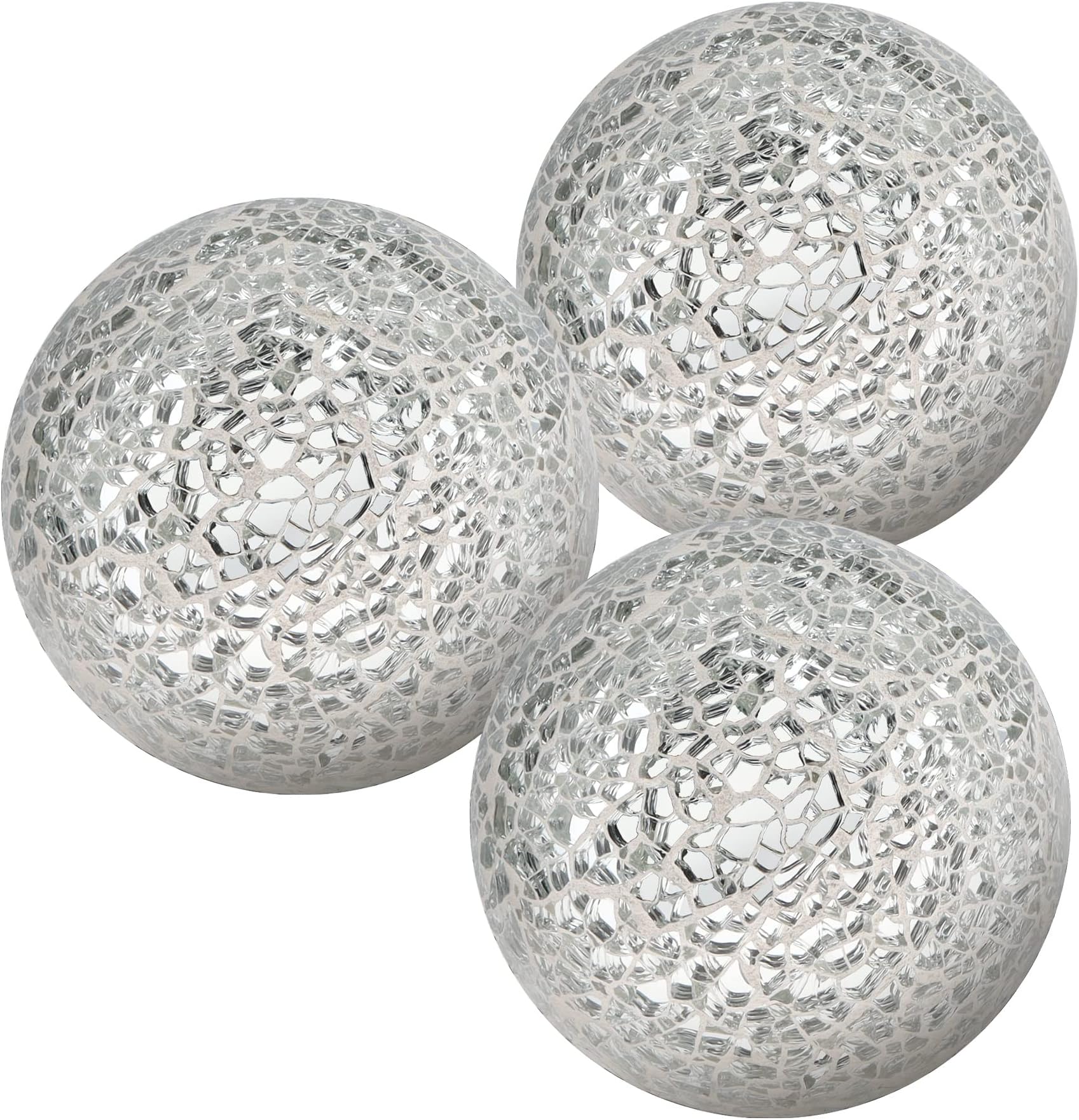 Amazon.com: Cunhill Decorative Balls 3 Inch Mosaic Glass Sphere ...