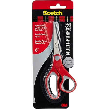 Amazon.com : Scotch 6" Precision Scissors, Great for Everyday Use (1446 ...