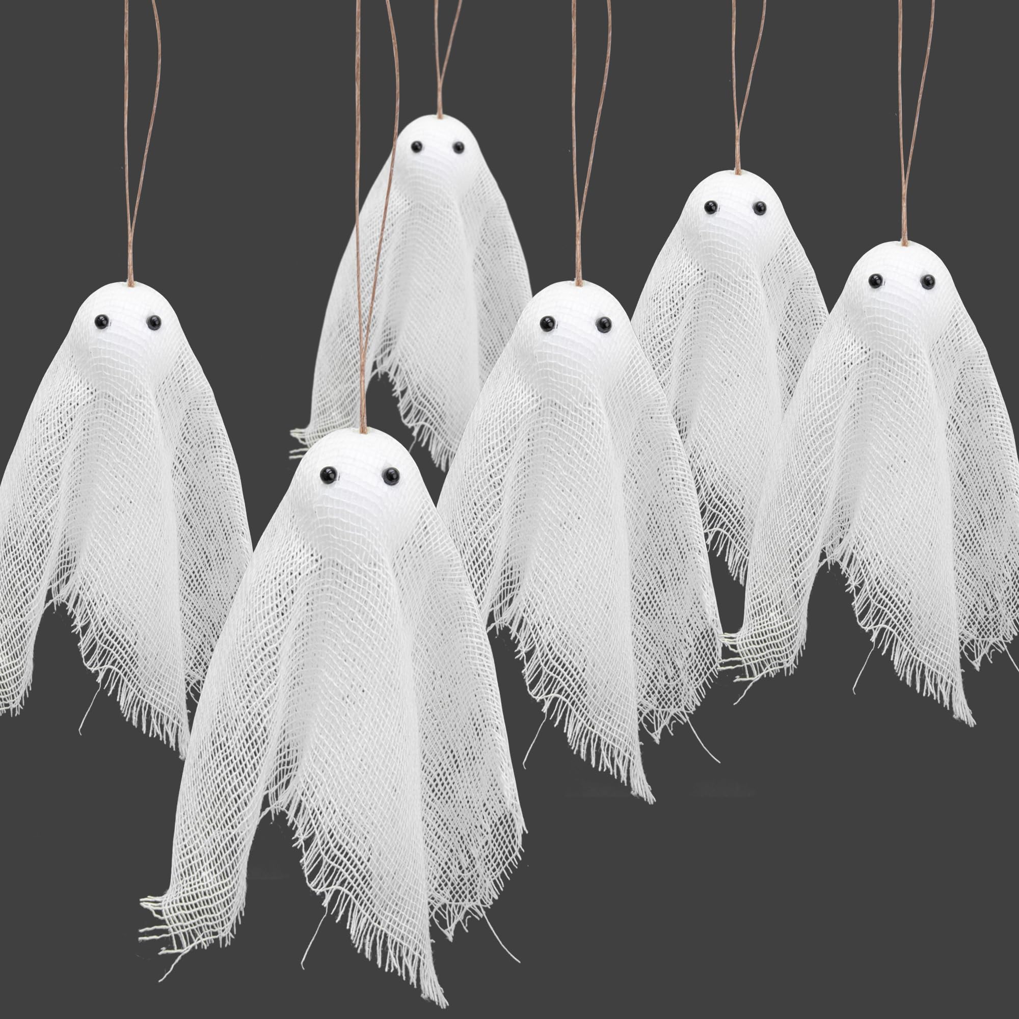 Amazon.com: Watayo 16 Pcs Halloween Ghost Hanging Ornaments- 3.5 Inch ...