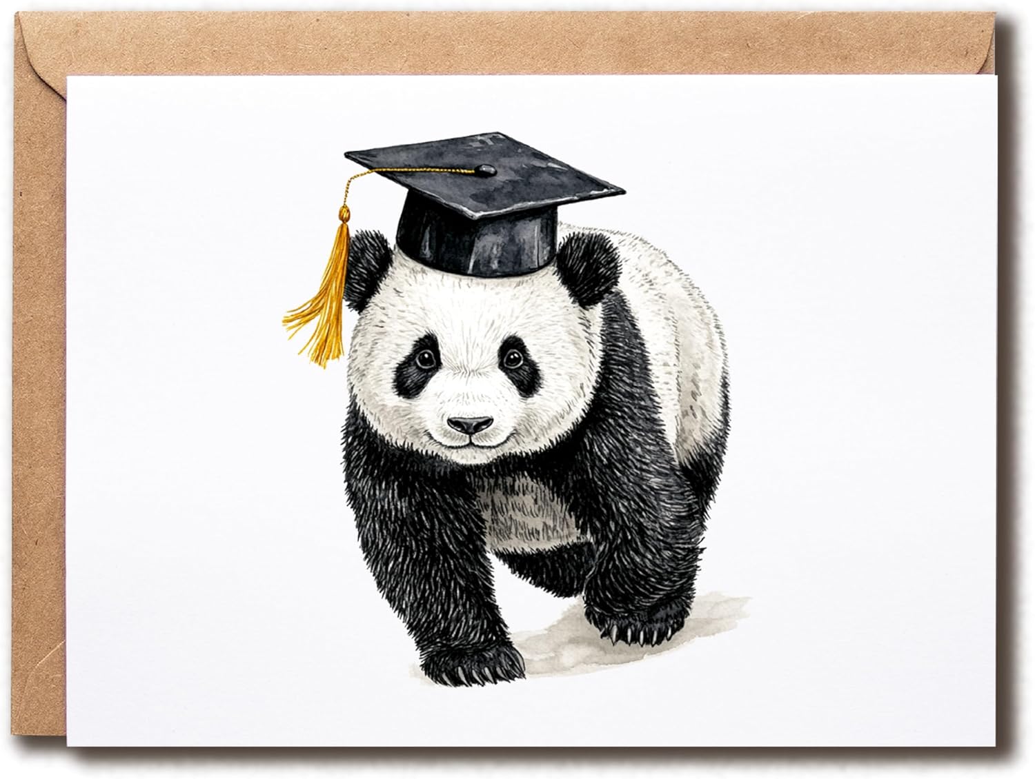 Amazon.com : APVGifts Panda Graduation Card - Congrats Graduation Card ...