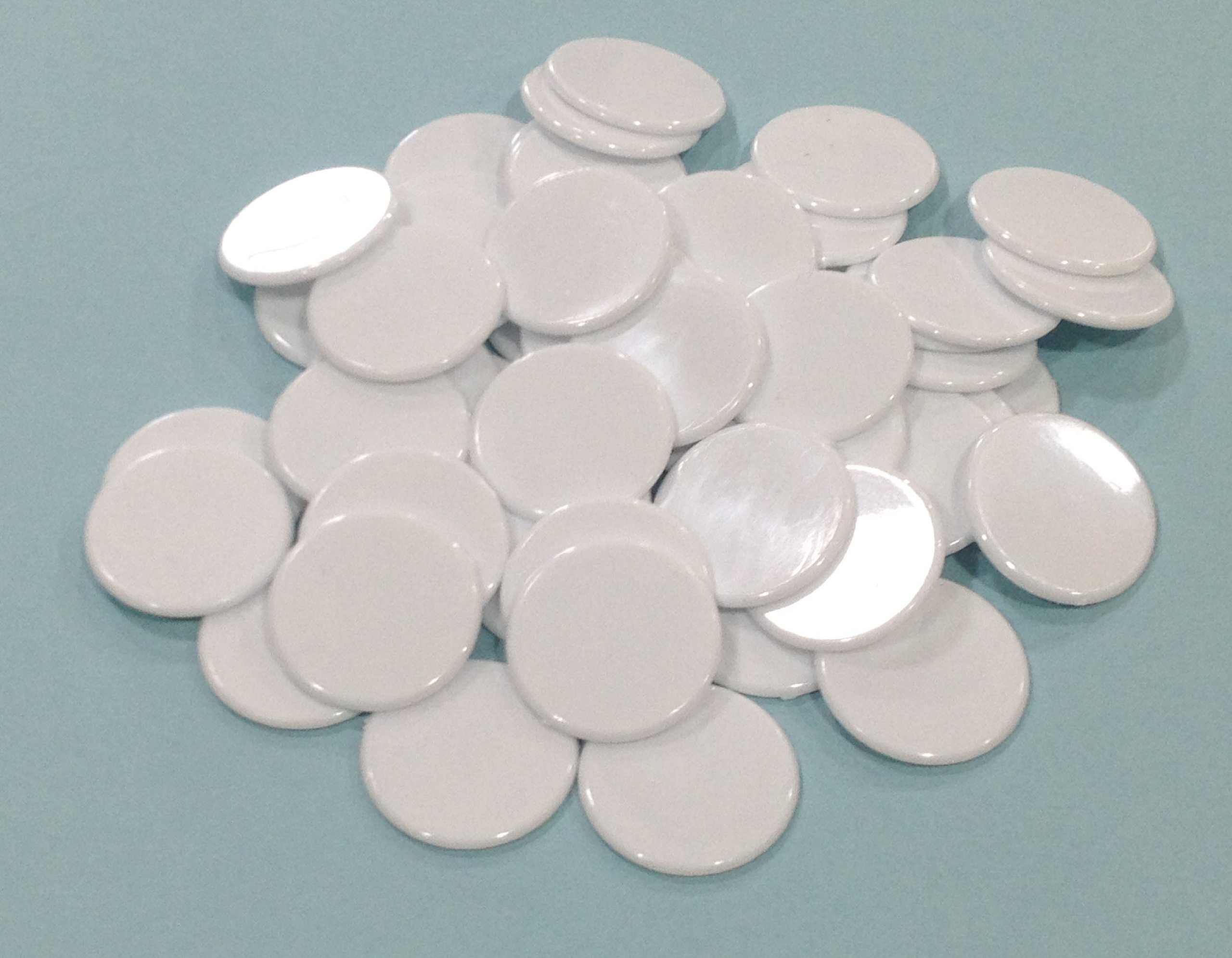 Amazon.com: Plastic Counters: White Color Gaming Tokens (Hard Colored ...
