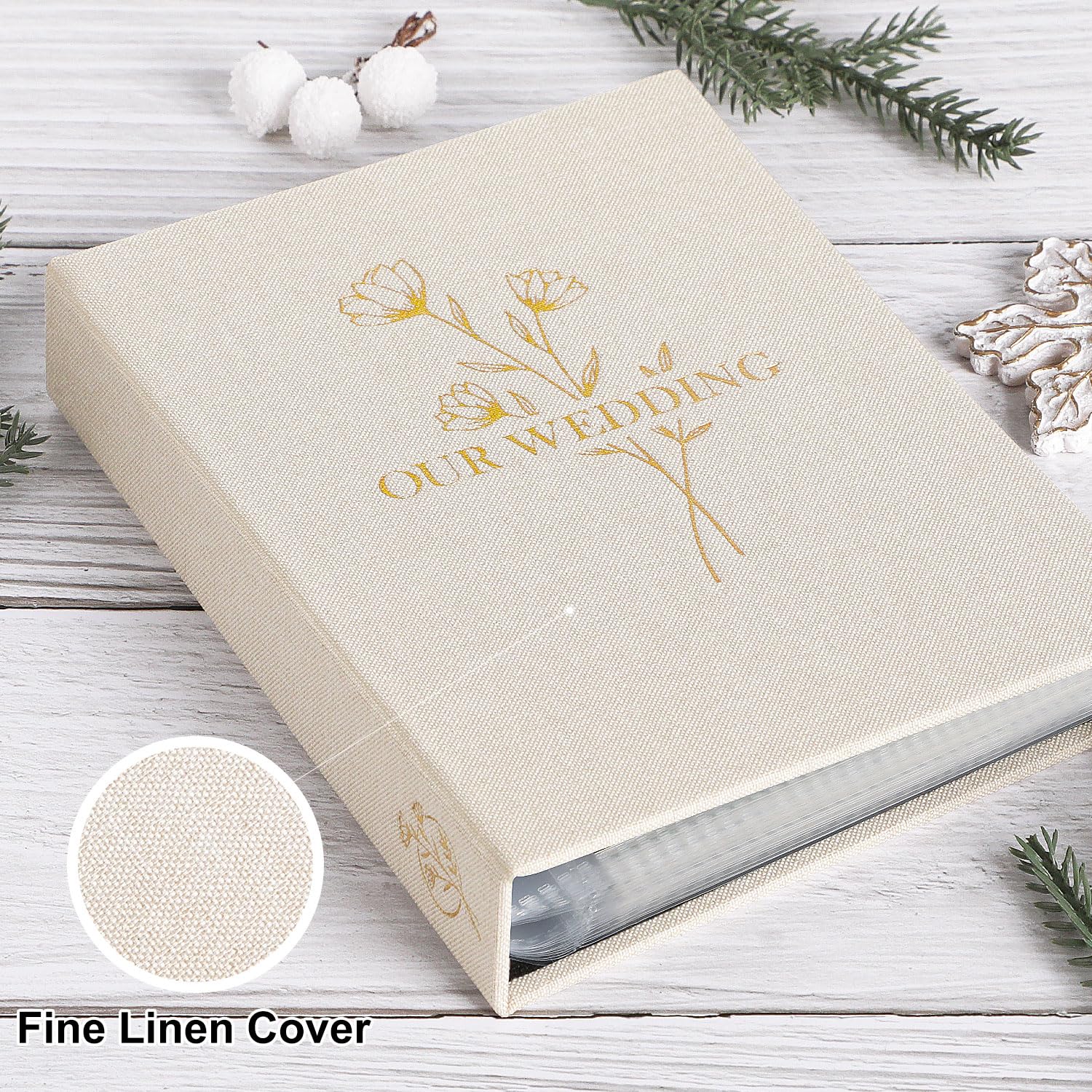Snapklik.com : Lanpn Wedding Photo Album 4x6 2 Packs, Each Pack Holds ...