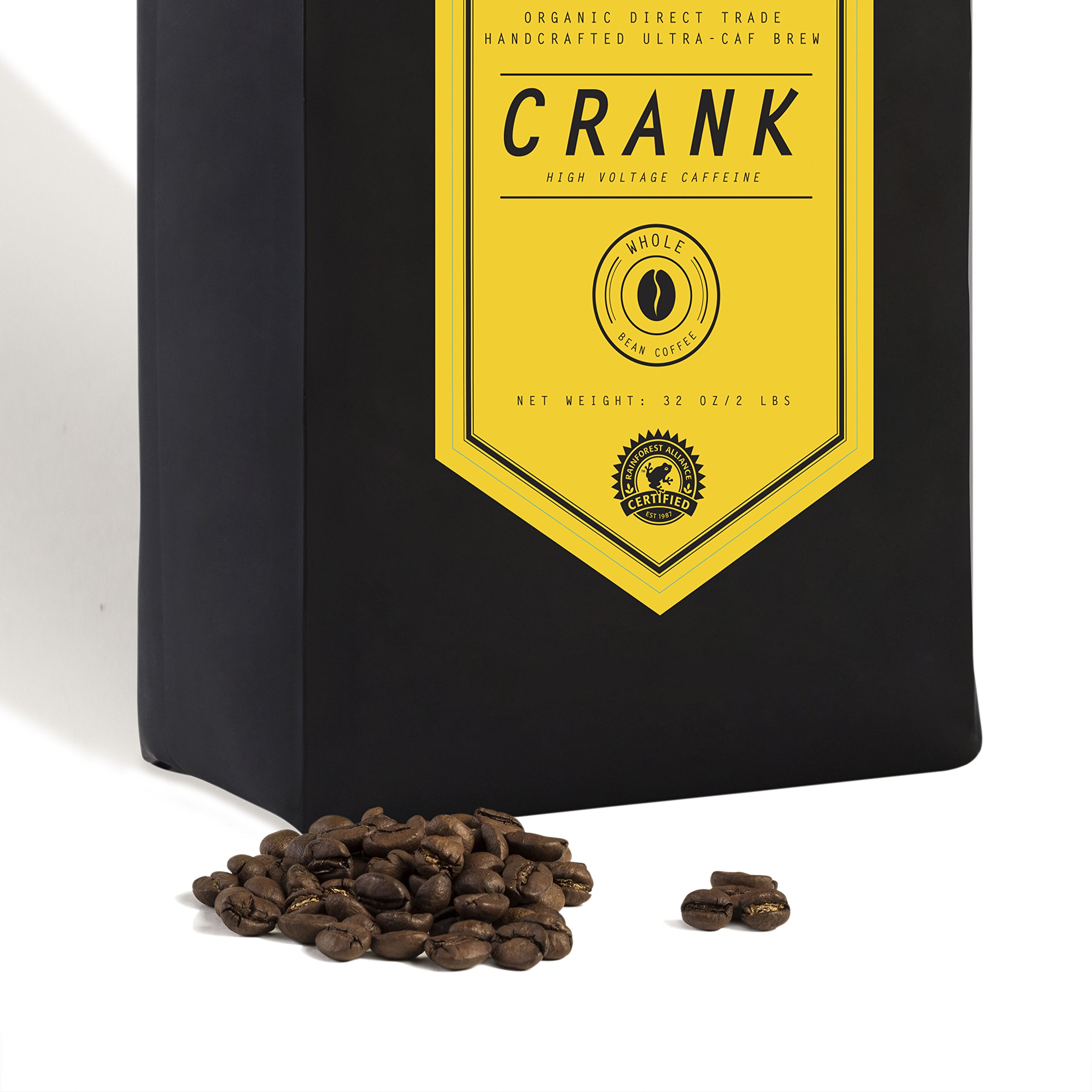 Buy Crank High Voltage Coffee Beans - Small Batch, Certified - Double ...