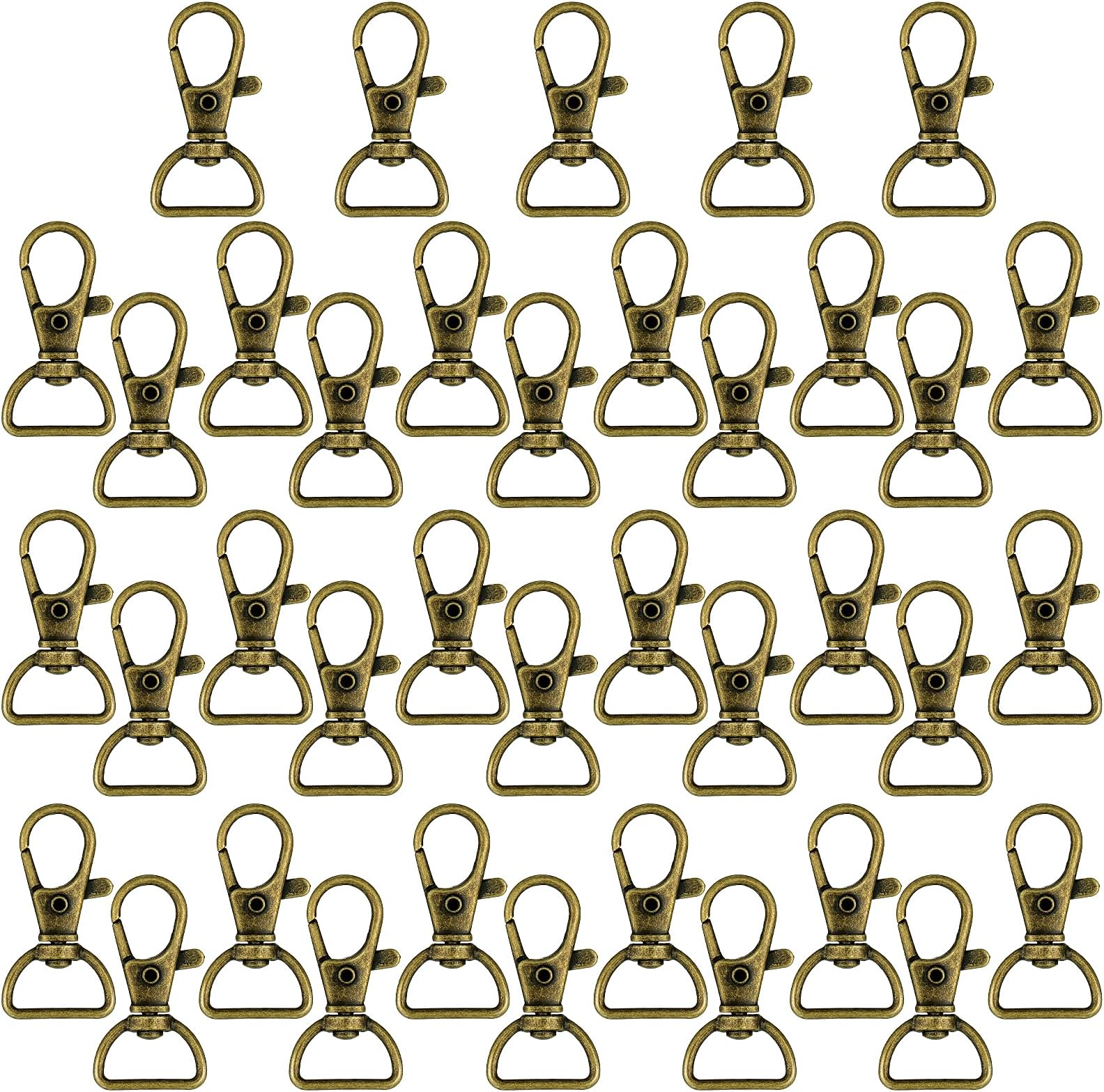 Amazon.com: CRAFTMEMORE Swivel Trigger Snap Hooks Classic Lobster ...