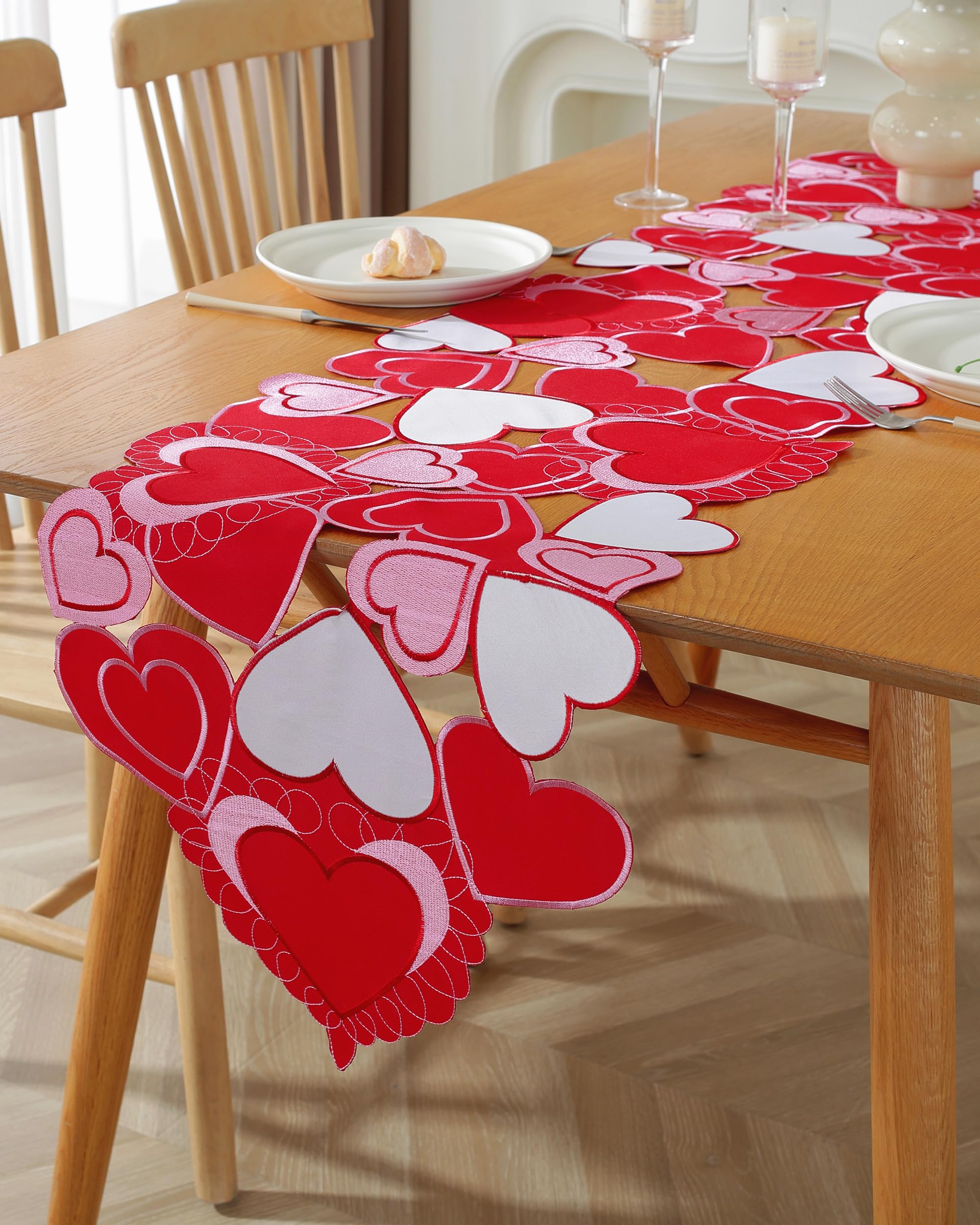 Amazon.com: Valentines Day Decor Valentines Day Table Runner 70 Inches ...
