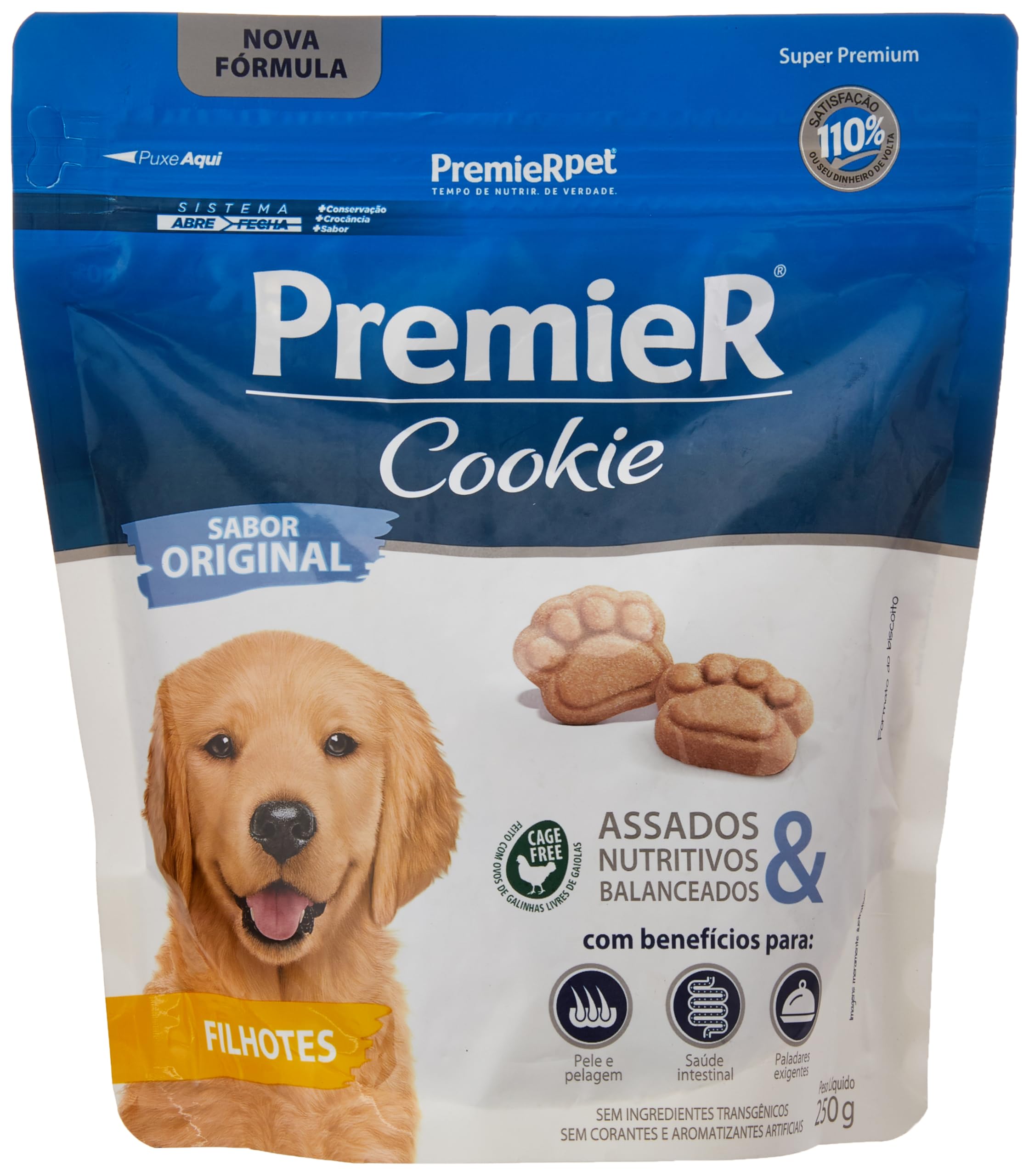 Premier Pet Biscoito Premier Cookie Para Cães Filhotes 250G Raça ...