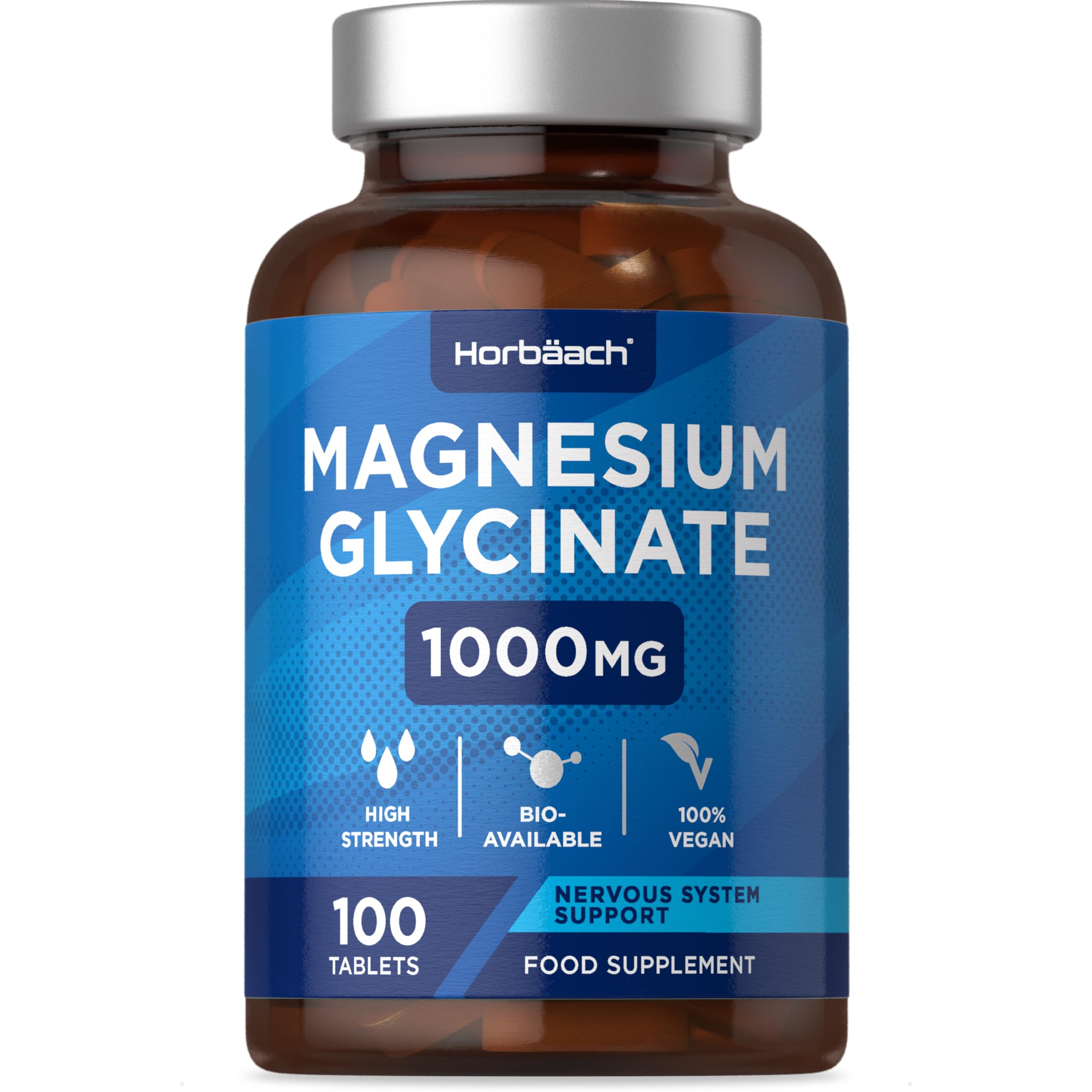 Magnesio Glicinato 1000 mg | Integratore di Magnesium Glycinate | 100 ...