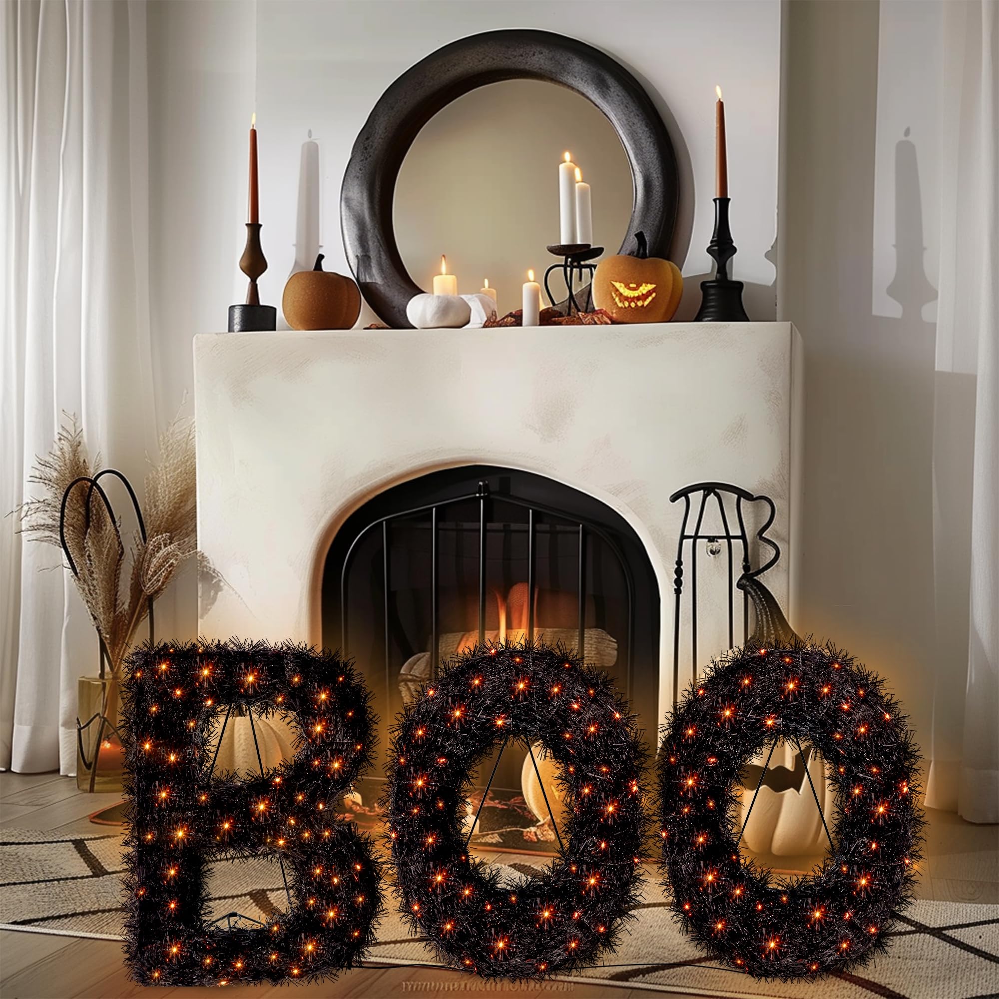 Snapklik.com : ATDAWN 3 Piece Outdoor Boo Sign Halloween Decoration