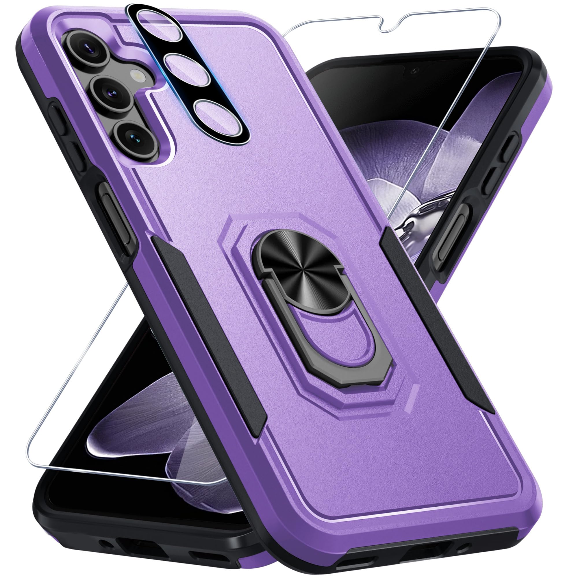 Amazon.com: Janmitta Compatible with Samsung Galaxy A16 5G Case with Screen Protector+Camera ...