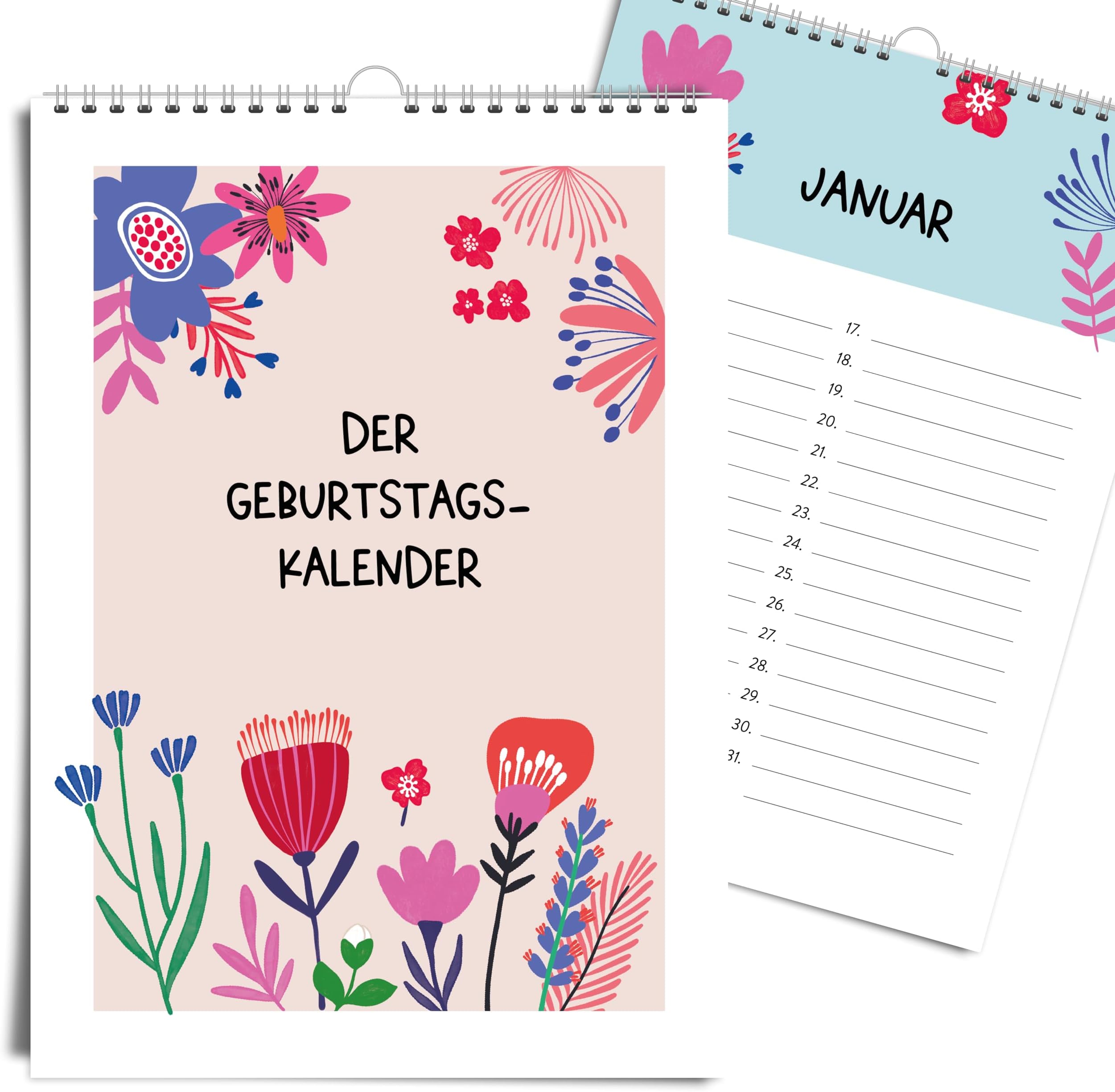 heaven+paper A5 Geburtstagskalender I Kalender für Geburtstage und ...