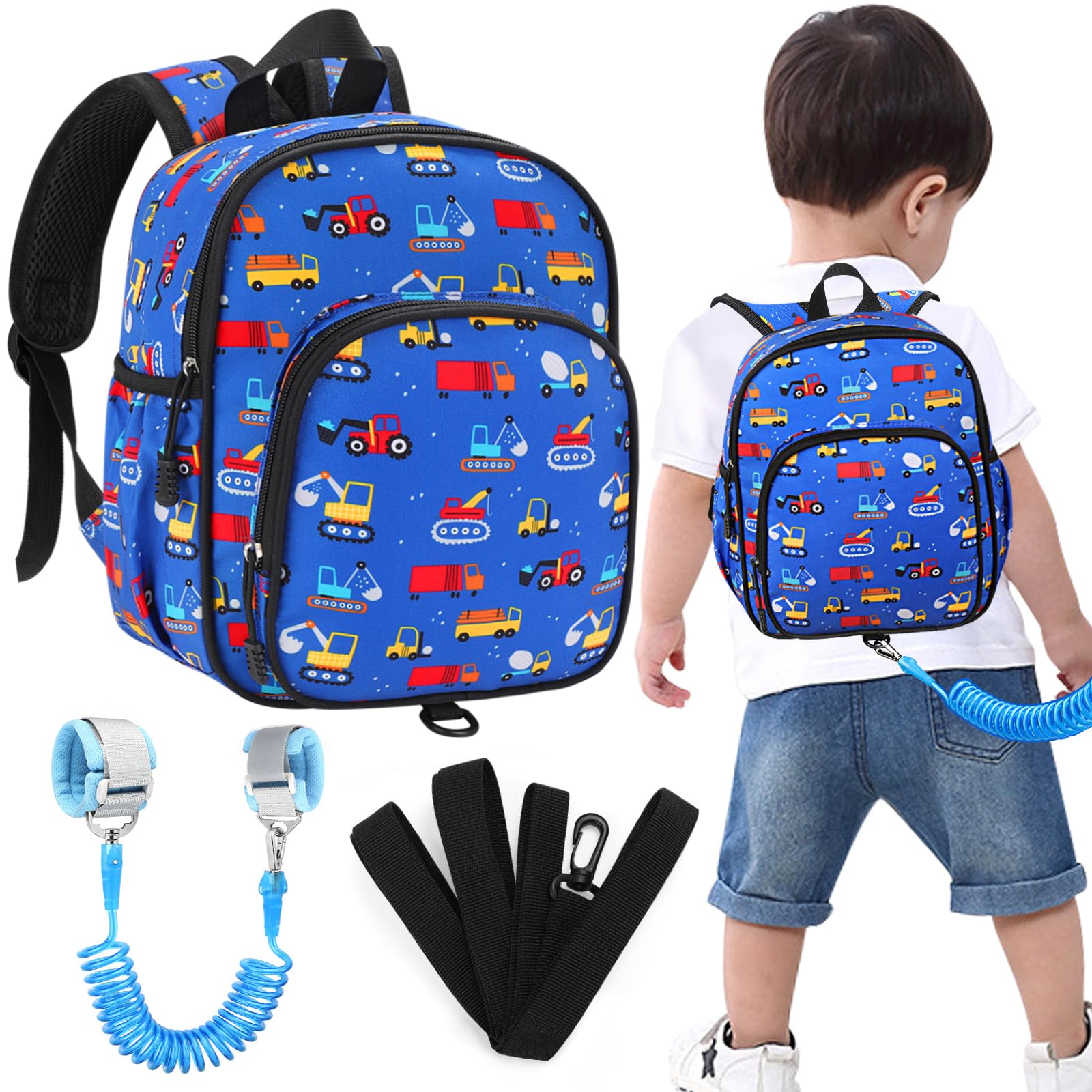 Amazon.com: Accmor Toddler Backpack Harness Leash, Cute Excavator Kids ...