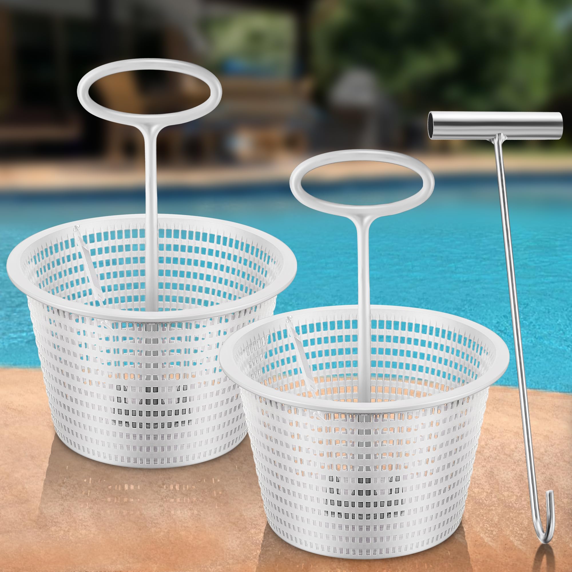 Amazon.com : Saillong 2 8" Skimmer Replacement Basket 2 Skimmer Basket ...