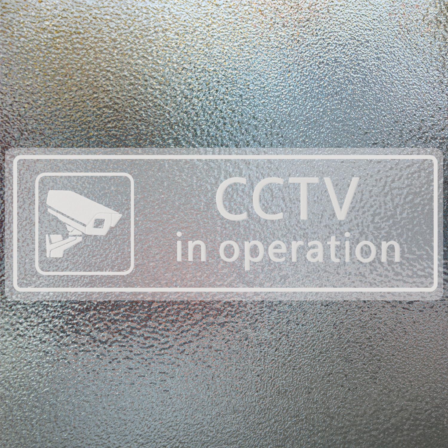 Vanyibro CCTV In Operation Sticker Sign,10-Pack Self-Adhesive Warning ...