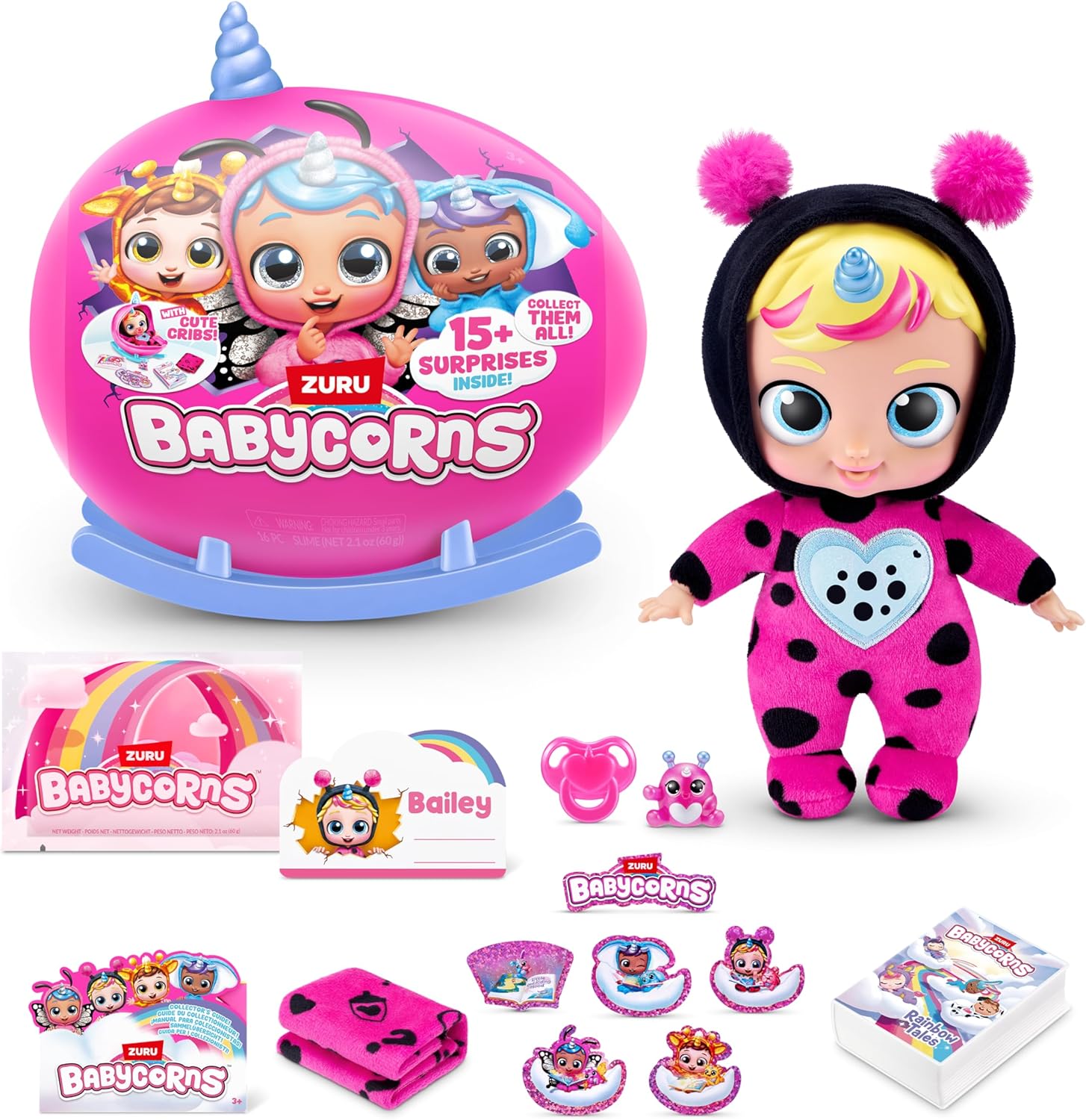 Amazon.com: Babycorns Series 1 Small (Bailey) by ZURU Magical Babydolls, Surprise, Unboxing ...