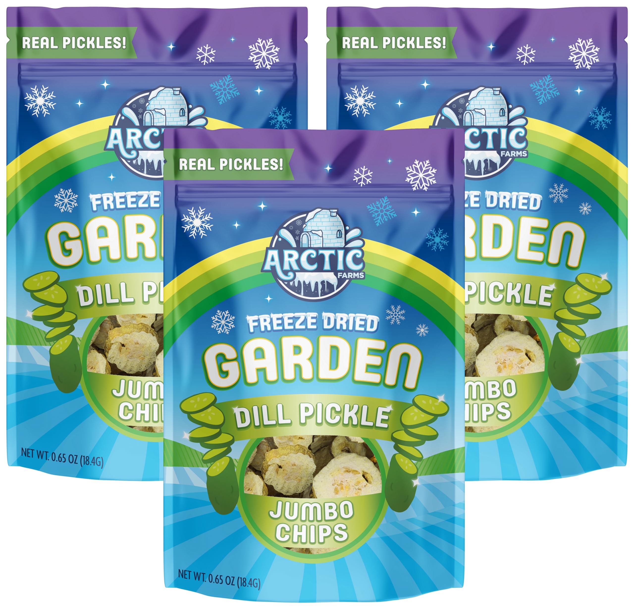 Amazon.com : Arctic Farms Freeze Dried Kosher Dill Pickle Jumbo Chips ...