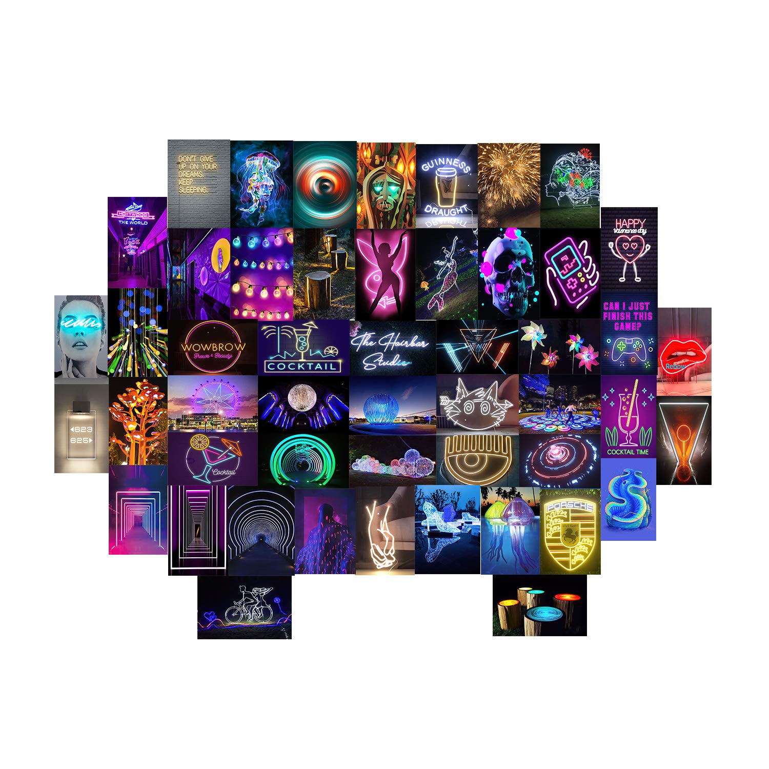 Punk Lighting Lifestyle Wall Collage Kit Aesthetic Pictures Bedroom ...