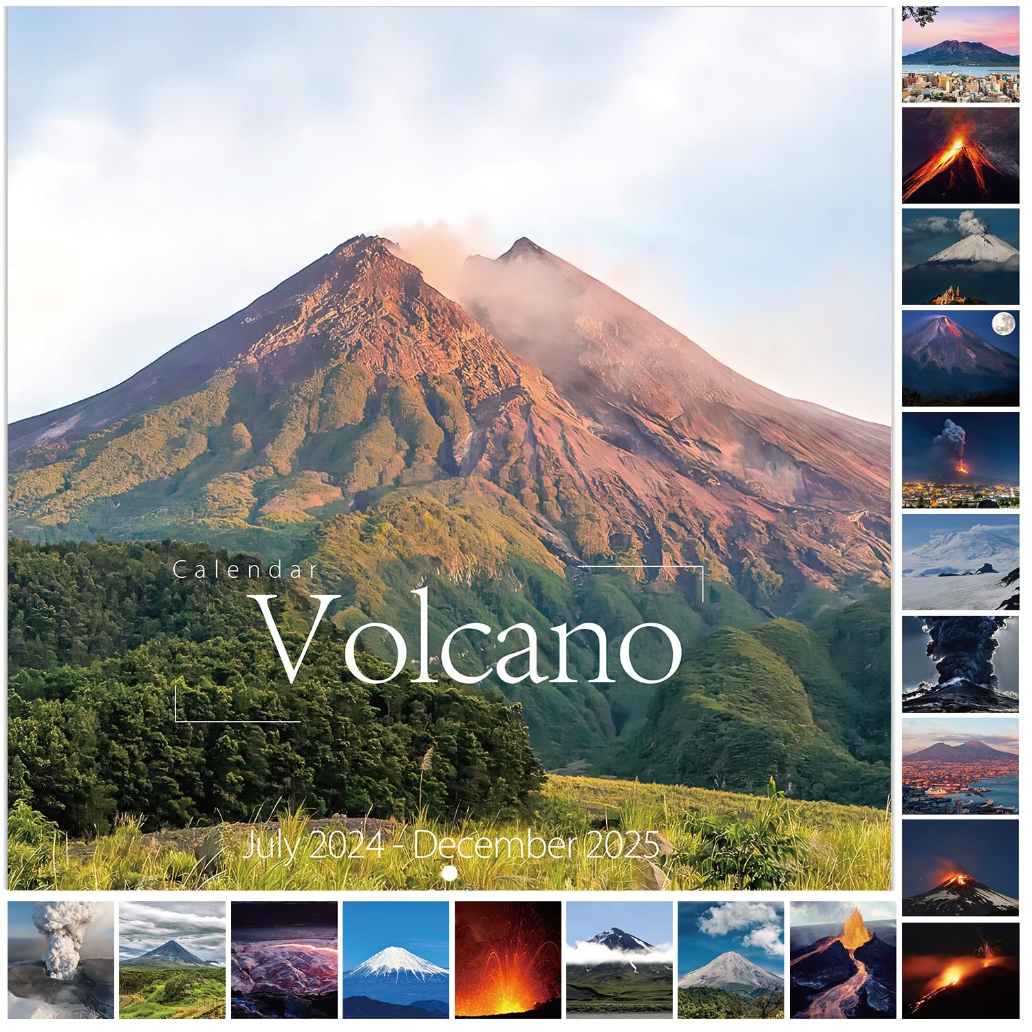 Snapklik.com : 18 Month Calendar July 2025, Volcano Wall Calendar July ...