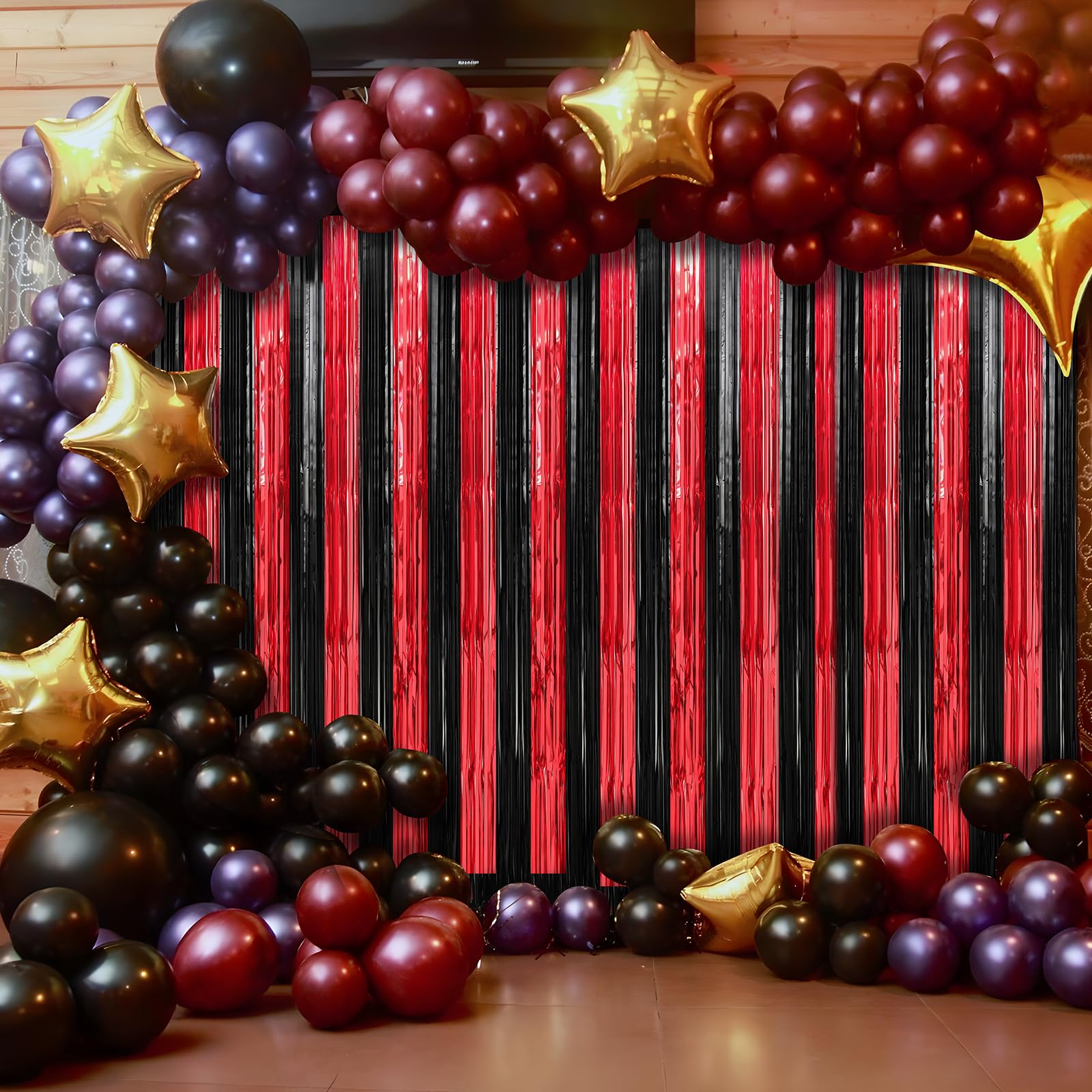 Snapklik.com : Crosize 2 Pack Foil Fringe Curtains Party Decorations ...