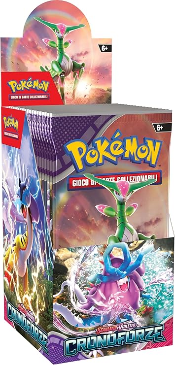 Espositore di buste dell’espansione Scarlatto e Violetto - Cronoforze del GCC Pokémon (18 buste ...