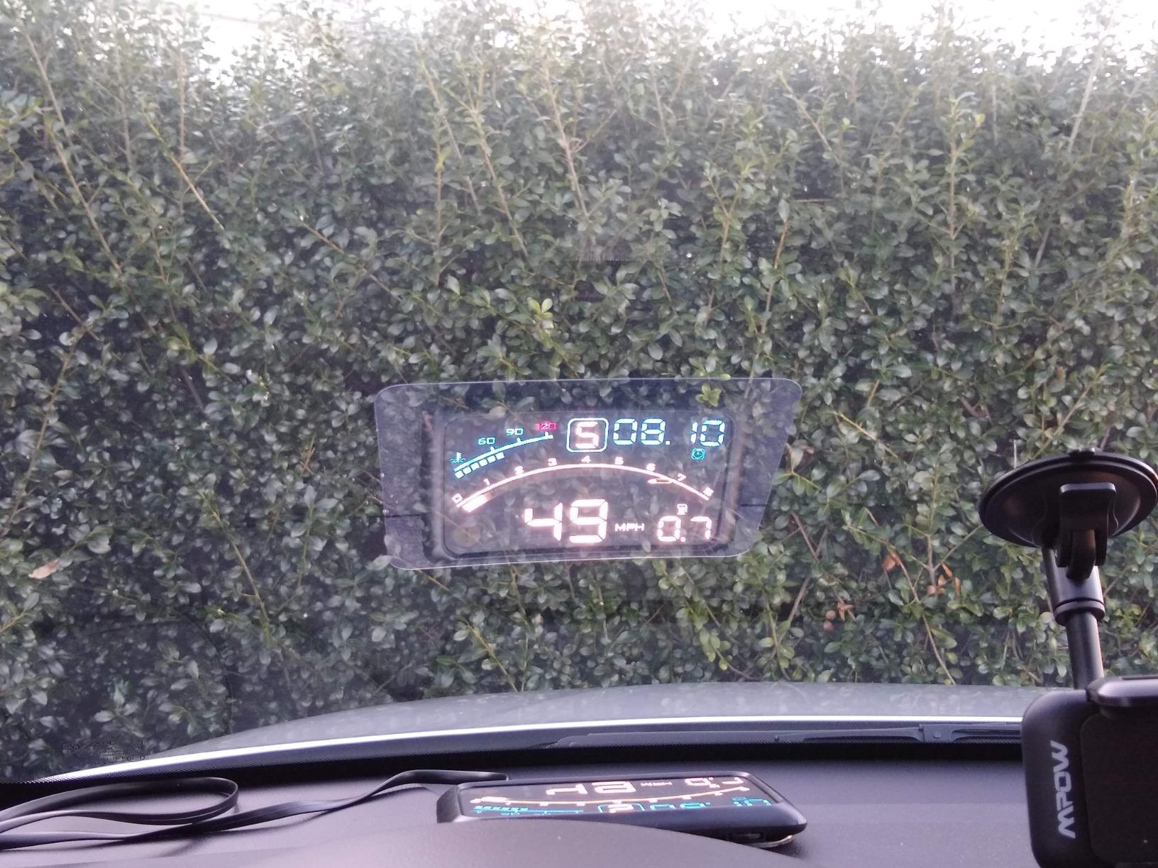 Amazon.com: 5.5" Car Hud Display, Universal F4 MPH Over Speed Alarm ...