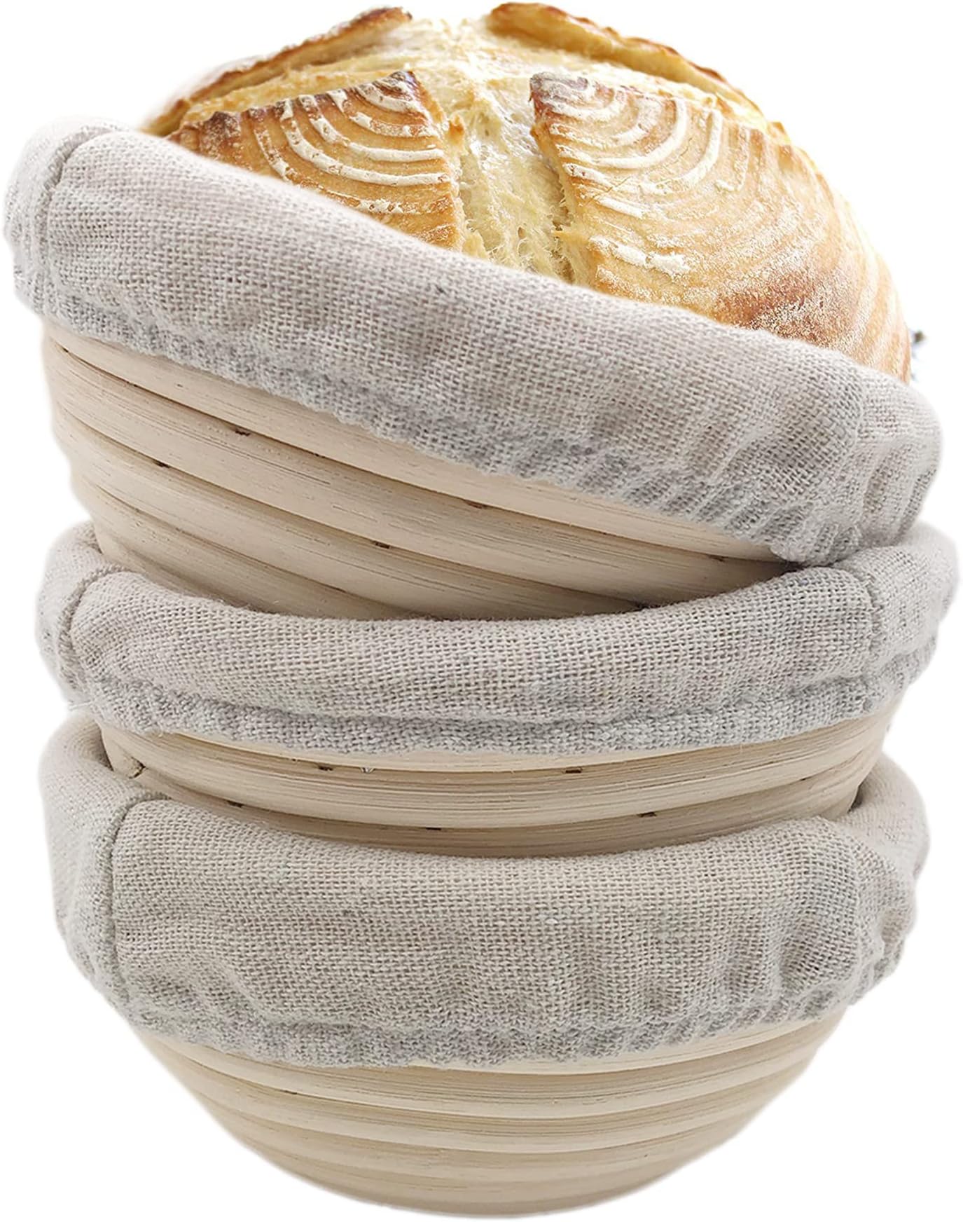 Amazon.com: 2 pack of mini 5 Inch Round Brotform Banneton Proofing ...