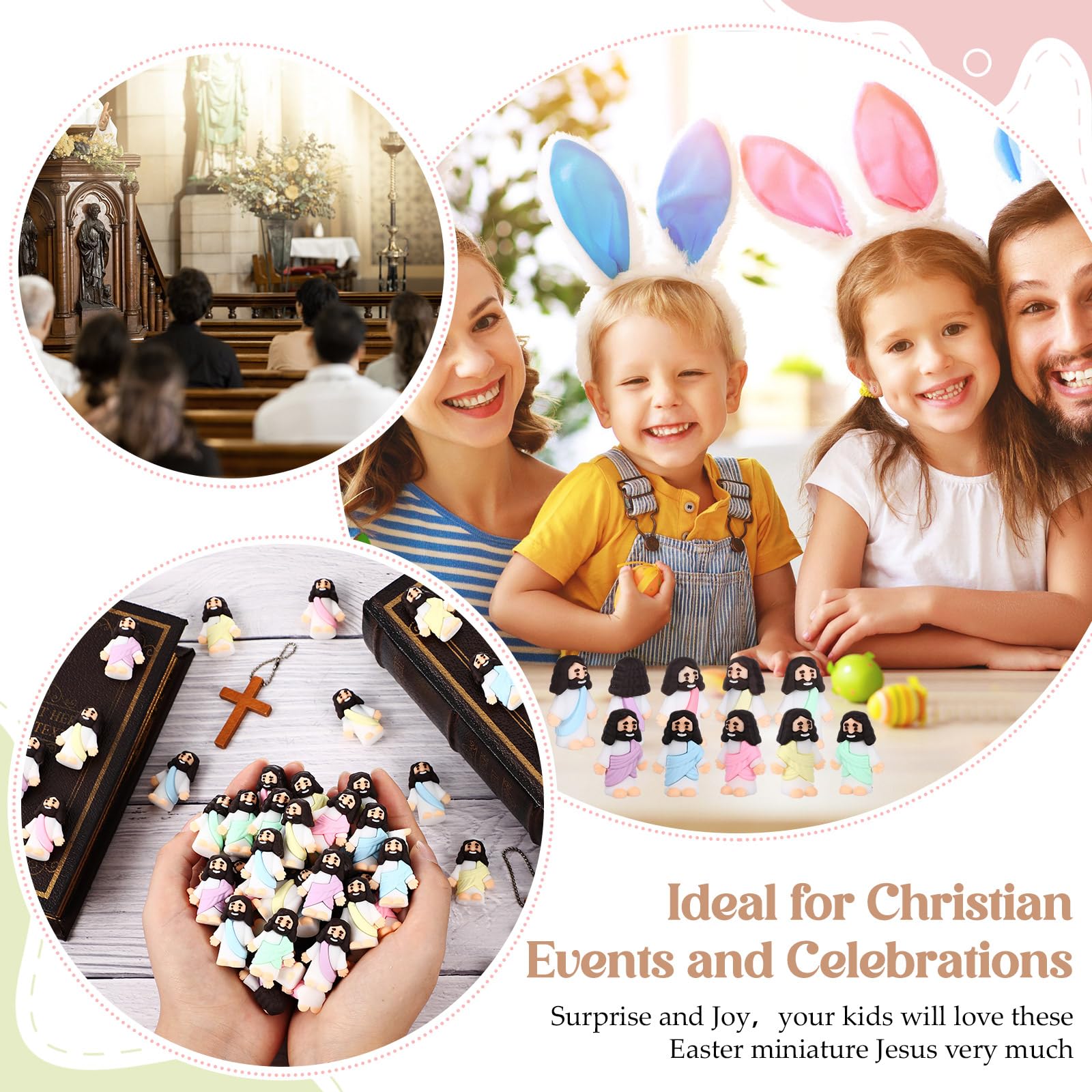 Snapklik.com : Bememo 50 Pcs Little Jesus Figures Jesus Toys Figurines ...