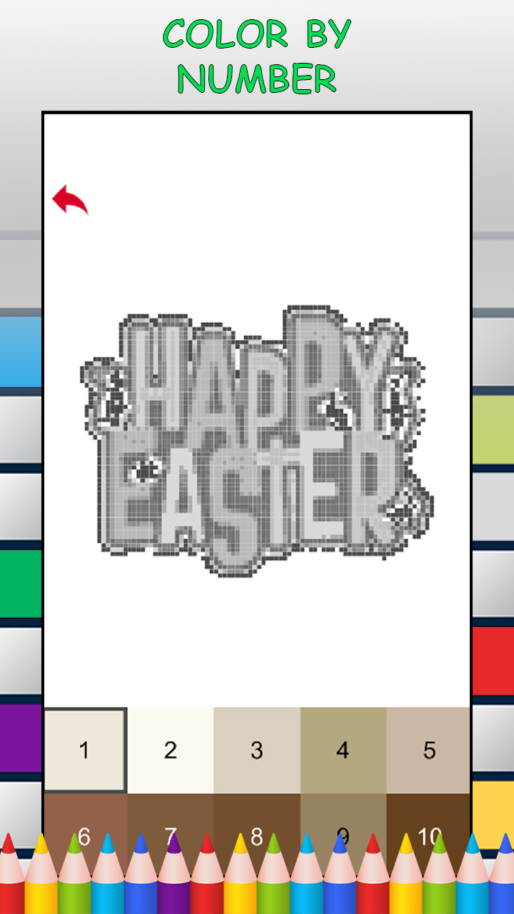 Easter Pixel Art Color by Number Game - FREE No Ads Pixel Art Puzzle ...
