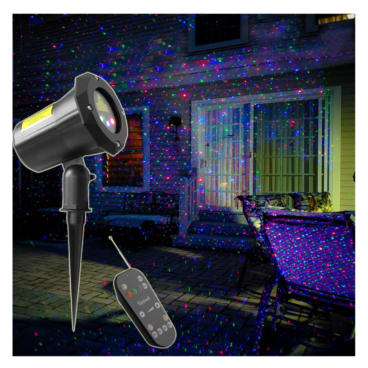 Amazon.com: LEDMALL Remote Controllable RGB Moving Firefly Laser ...