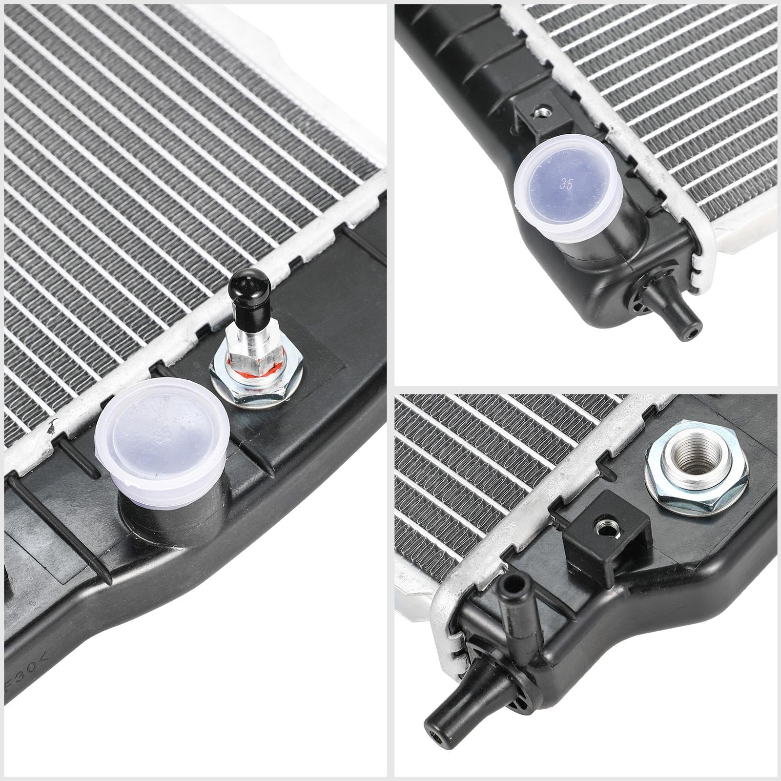 A-Premium Engine Coolant Radiator Assembly With Transmission Oil Cooler ...