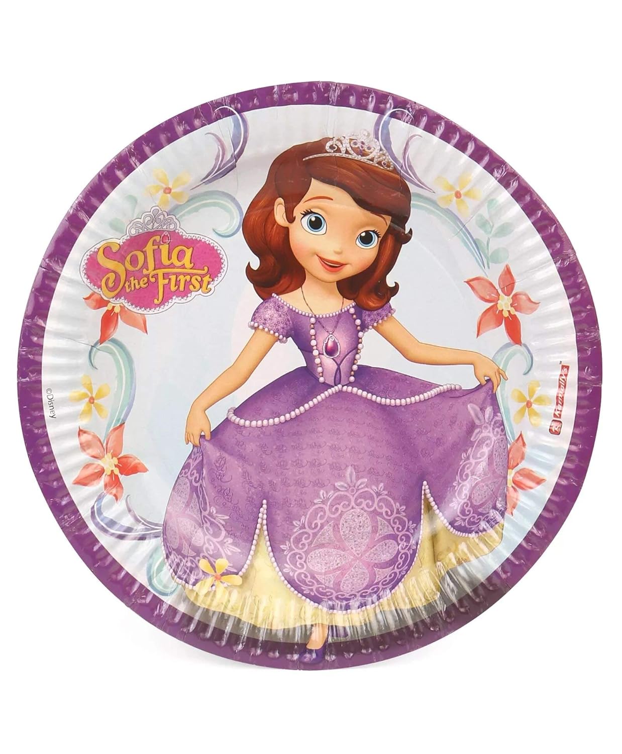 Funcart Sofia Theme 7" Paper Plate, (10pcs/Pack) : Amazon.in: Toys & Games