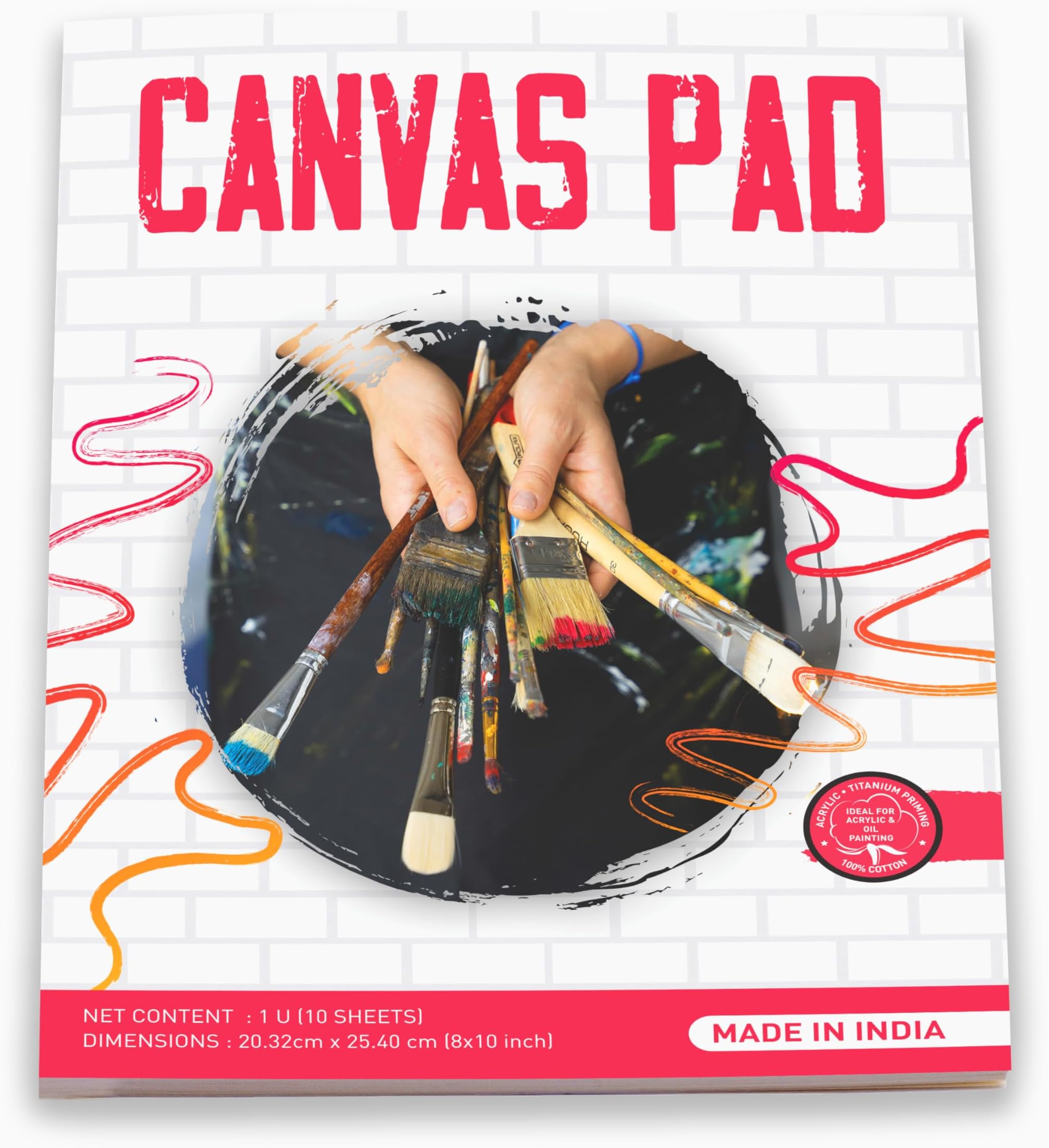 FlyBuy HUB Canvas Pad for Painting — Cotton Canvas for Sketch, Acrylic ...