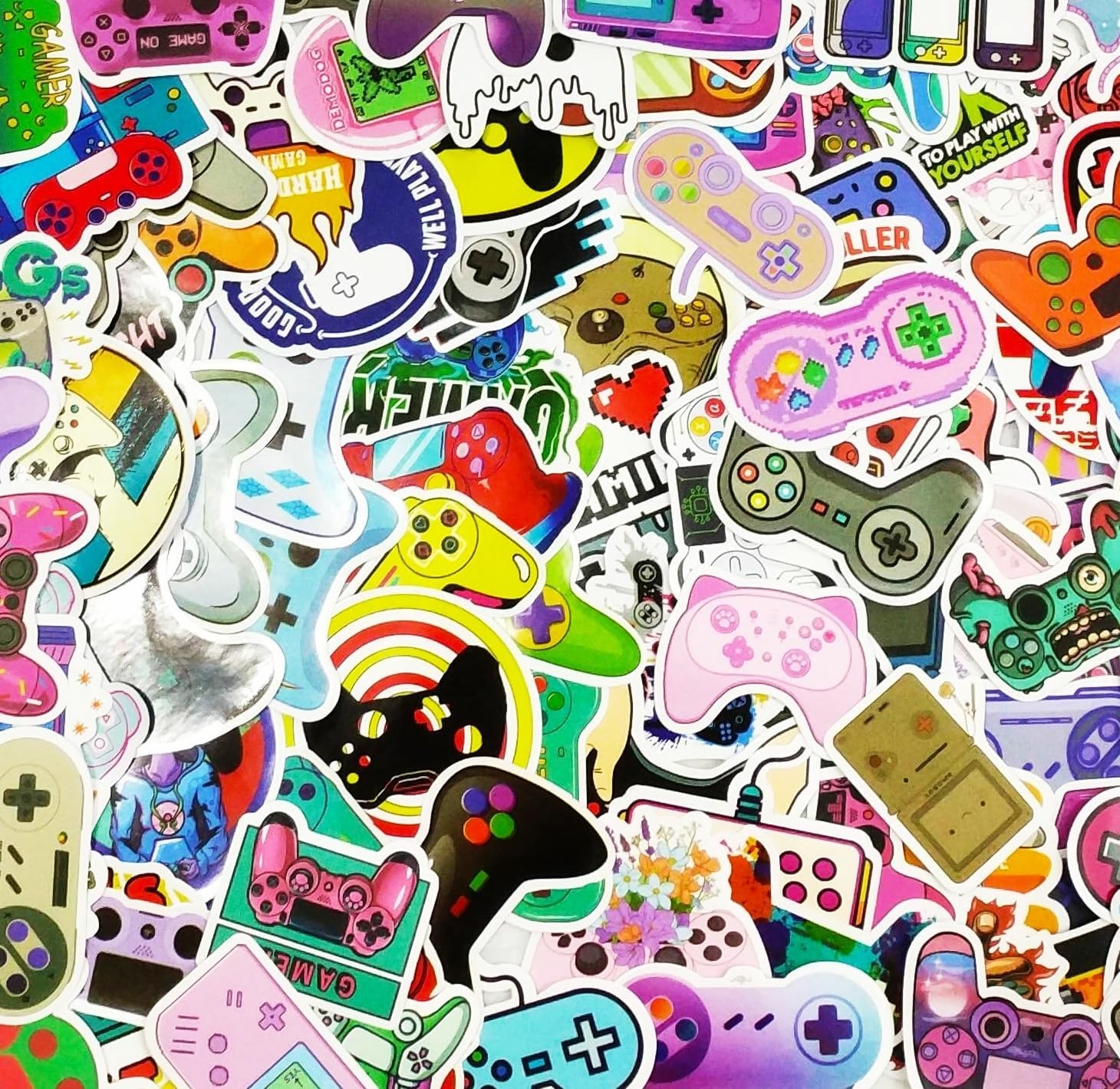 Amazon.com: 100 Pcs Video Game Water Bottle Stickers for Boys, Gaming ...