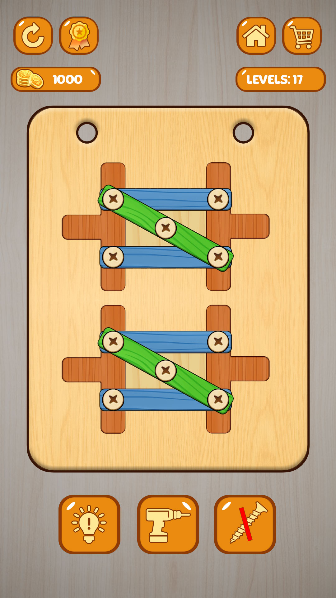 Wooden Screw Nuts And Bolts Puzzle Games 3D Unscrew Master - Nuts ...