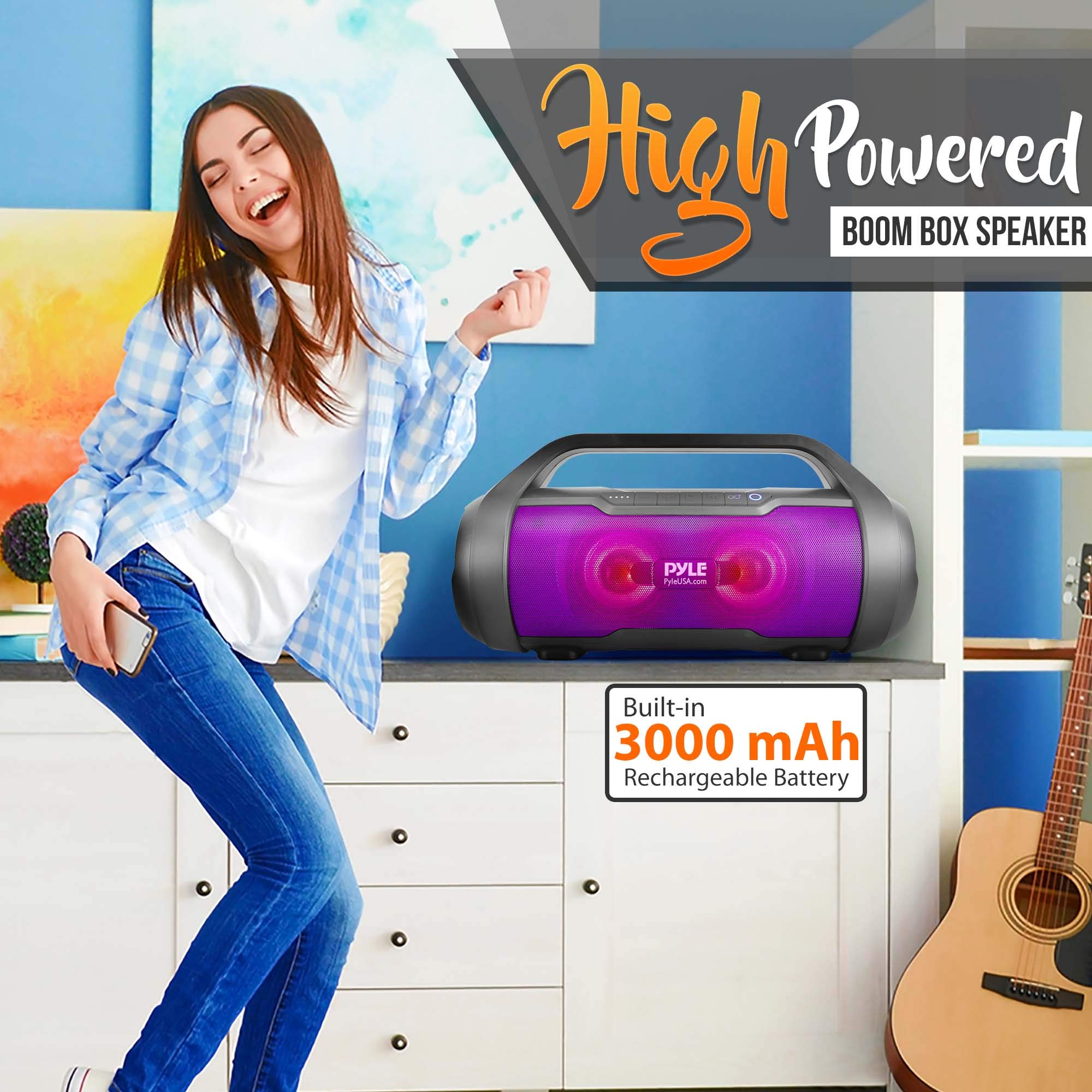 Buy Wireless Portable Bluetooth Boombox Speaker - 500W 2.0CH ...