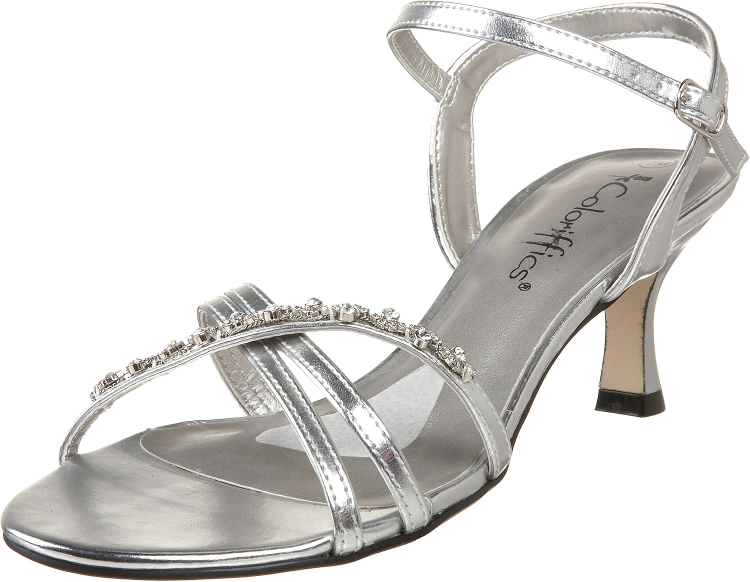 Amazon.com | Coloriffics Women's Ginger Sandal,Silver,10 W US | Sandals